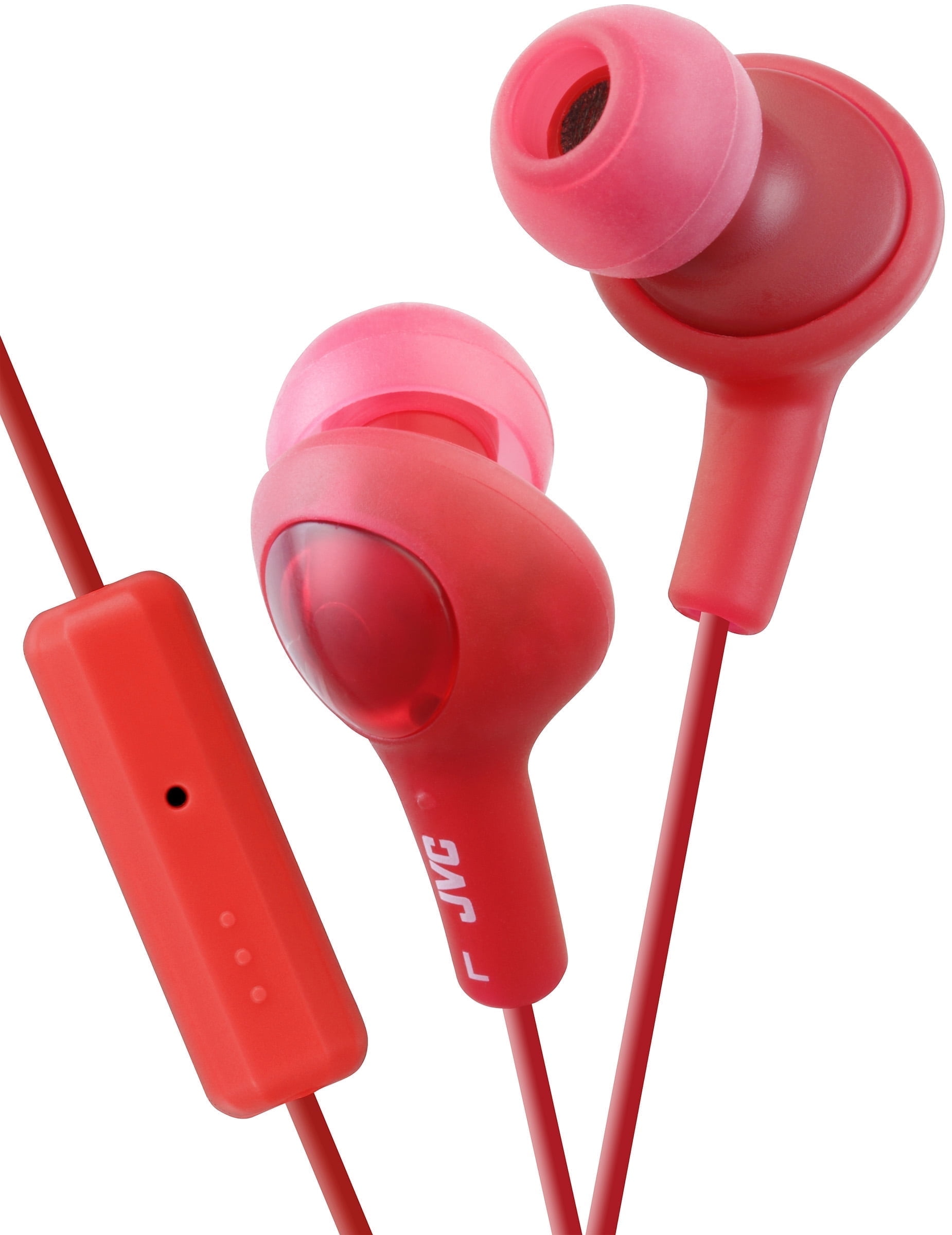 JVC HAFR6R Gumy Plus Headphones (Red) - Walmart.com