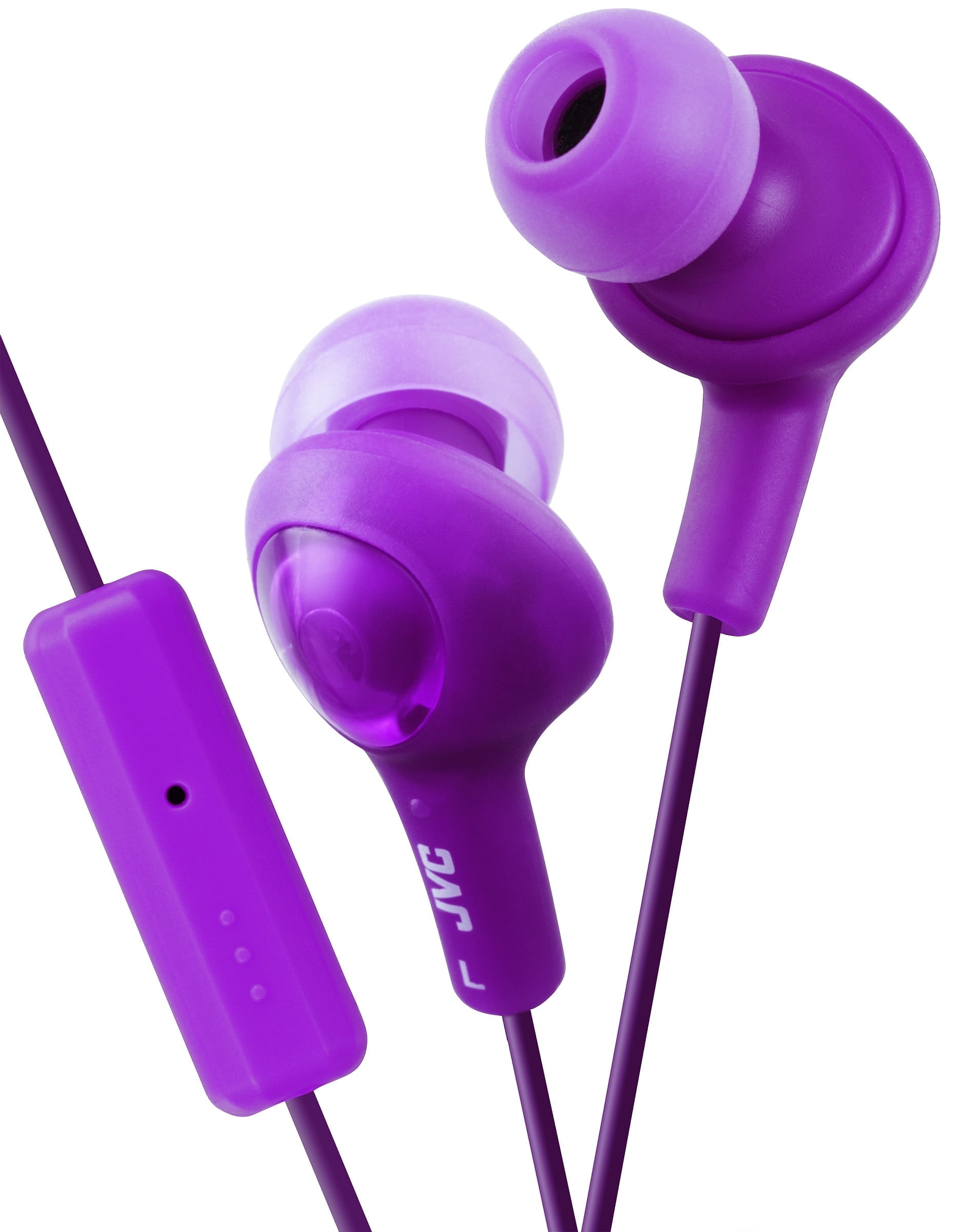 JVC HAFR6V Gumy Plus Headphones (Violet) - Walmart Business Supplies