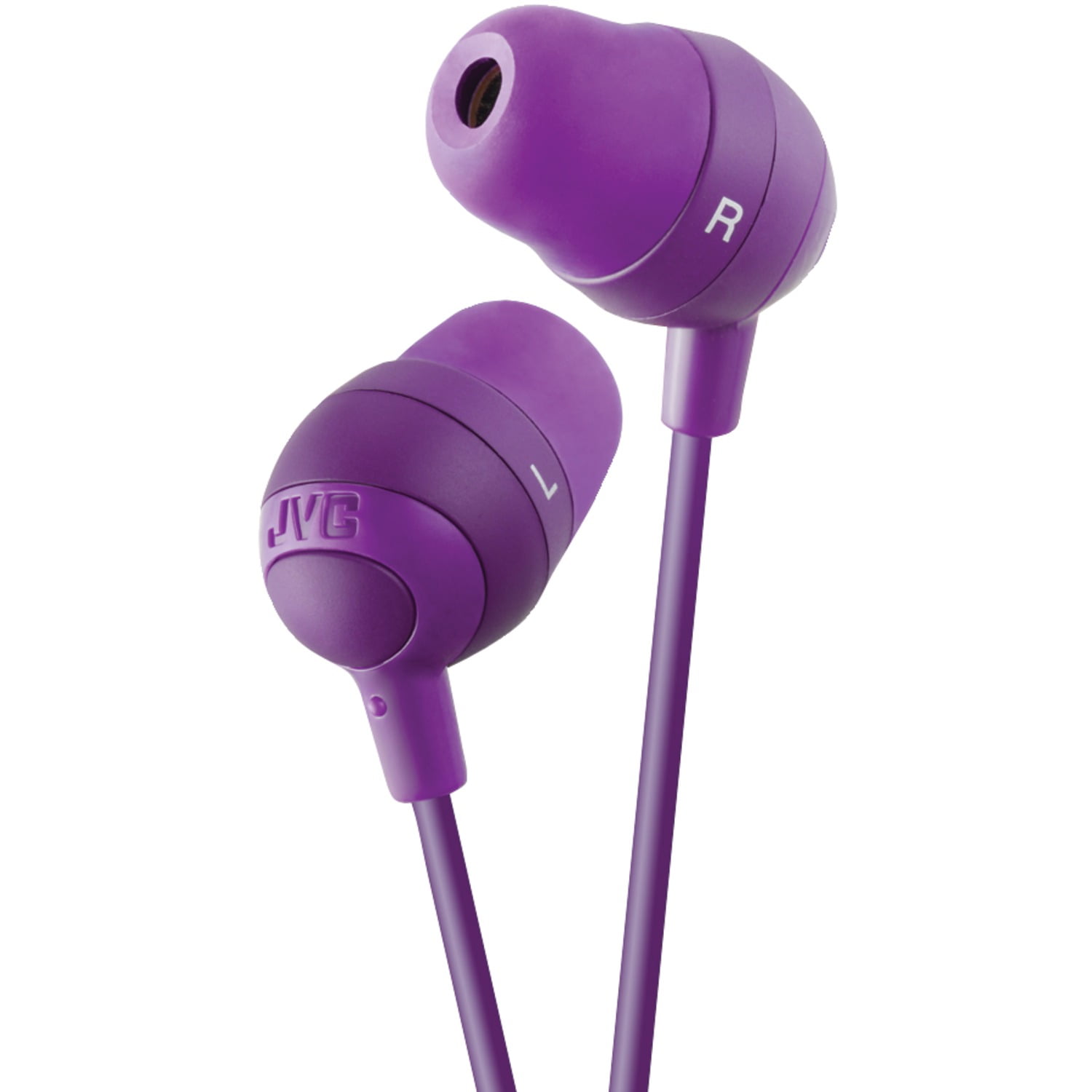 JVC HAFX32V Marshmallow Earbuds (Violet) - Walmart.com