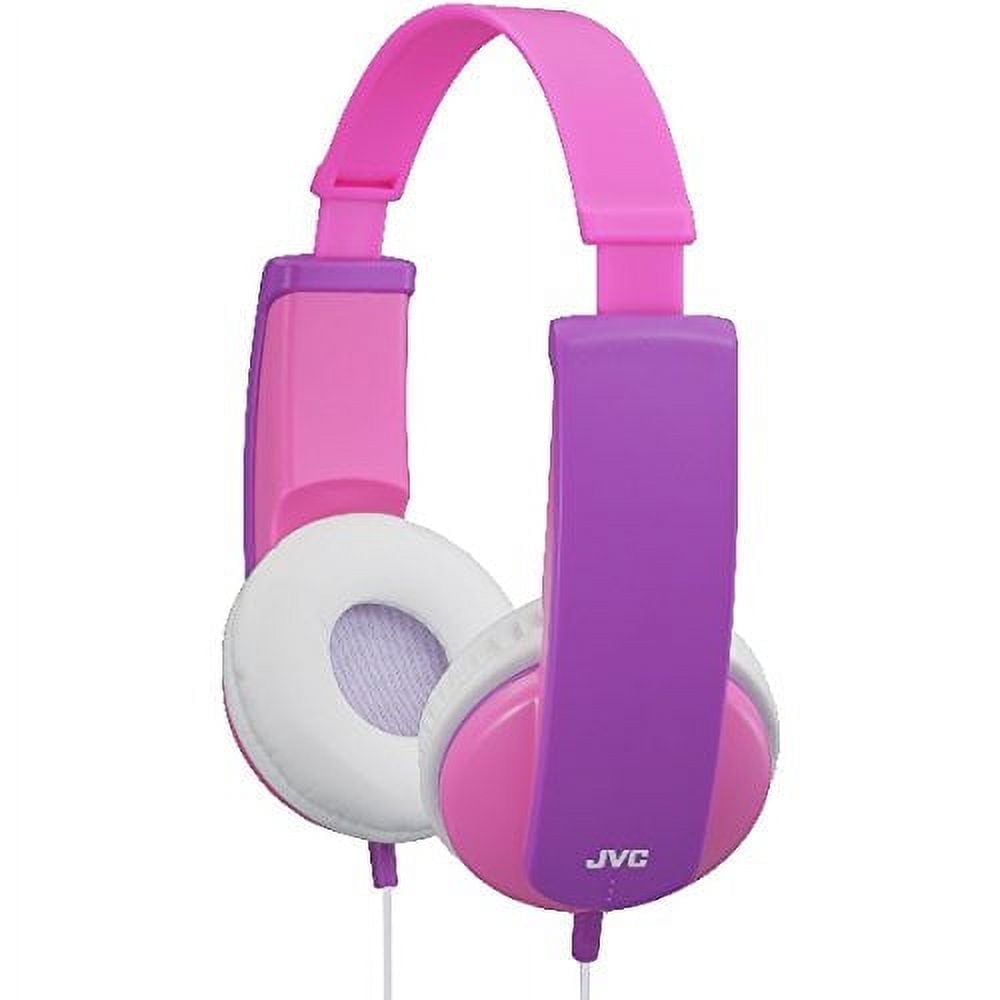 JVC HAKD5P Kids Stereo DJ Wired Over Ear Headphones With Volume Limiter ...