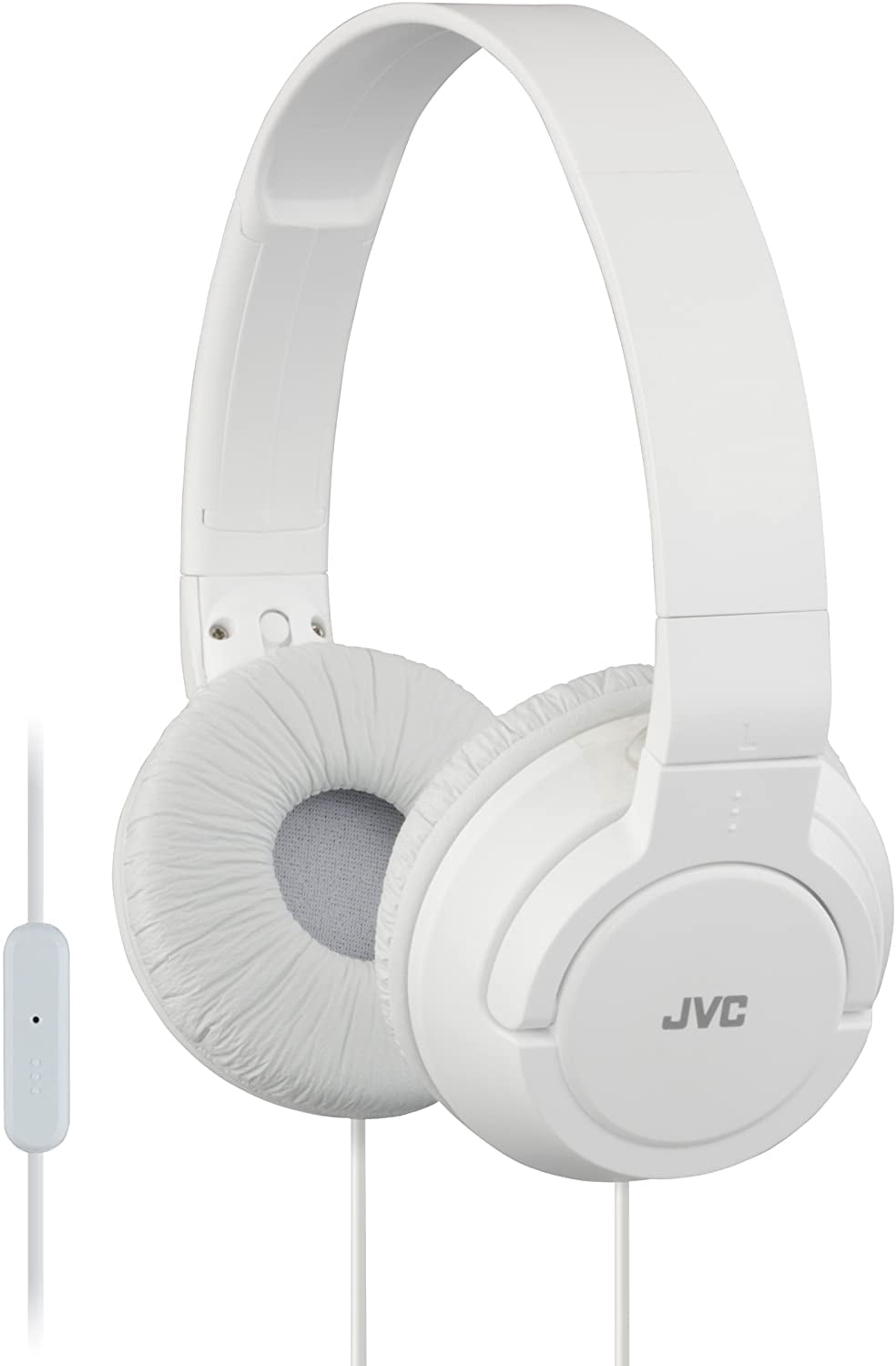JVC HASR185WE White - Foldable Headphones with Microphone - Walmart.com