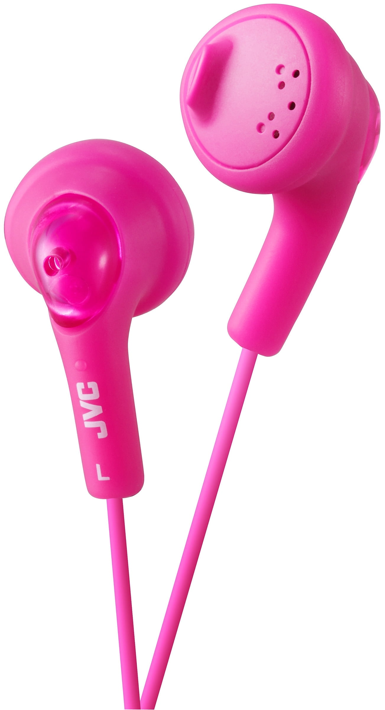 JVC Gumy Wired Earphones - Pink Earbuds with Bass Boosting Design ...