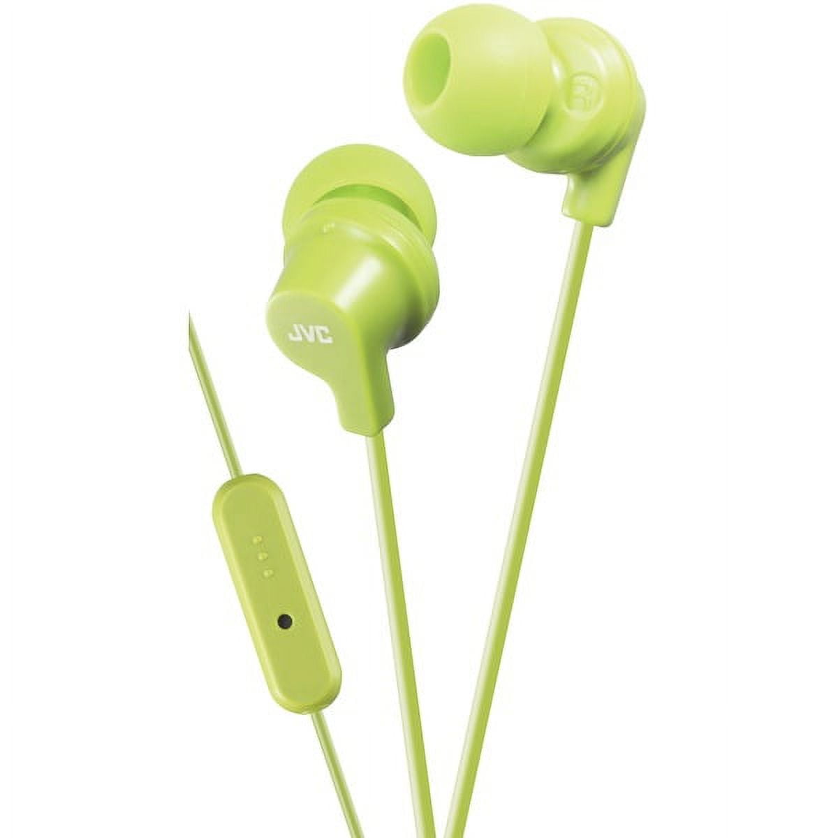 JVC Inner Ear Headphones, Green, HAFR15G - Walmart.com