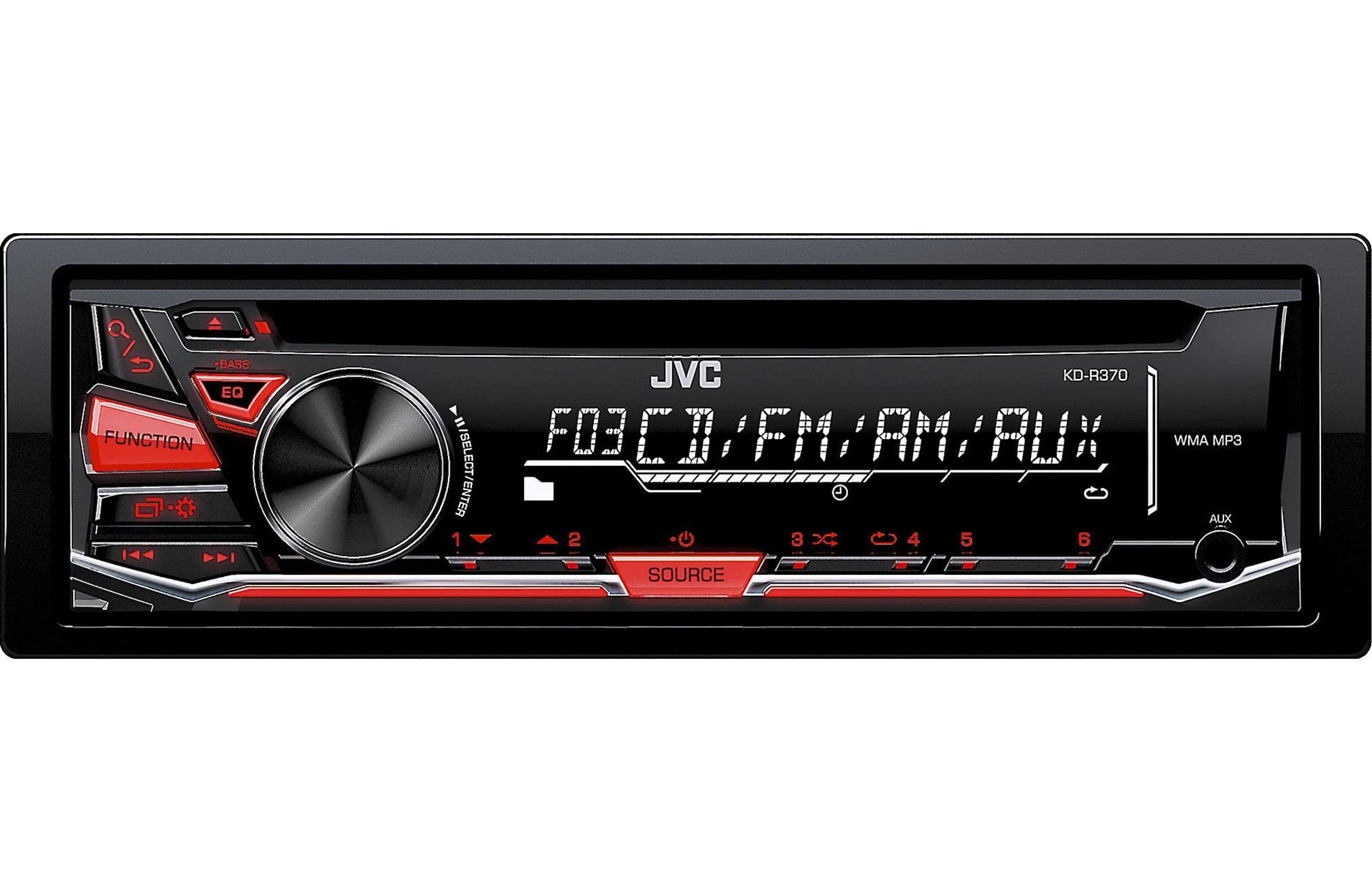 JVC KD-R370 AM/FM CD Receiver - Walmart.com