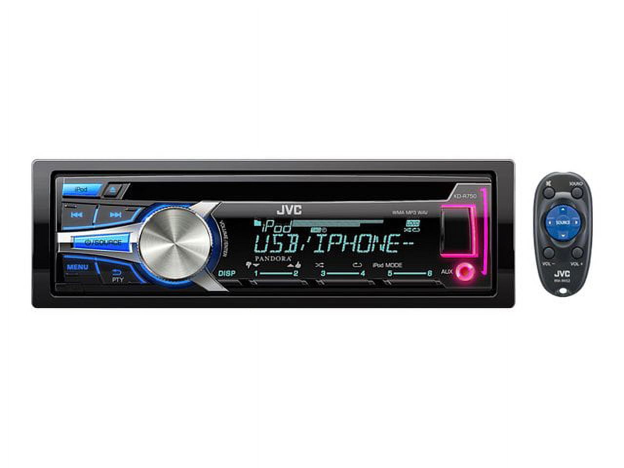 JVC KD-R750 - Car - CD receiver - in-dash - Single-DIN - 50 Watts x 4 - Walmart.com