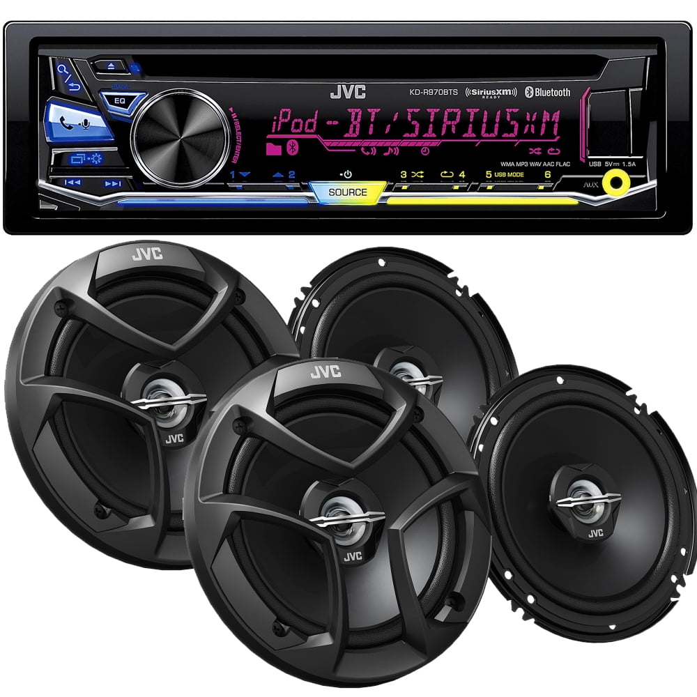 JVC KD-R970BTS CD with 6.5 CSJ260 Speakers - Walmart.com