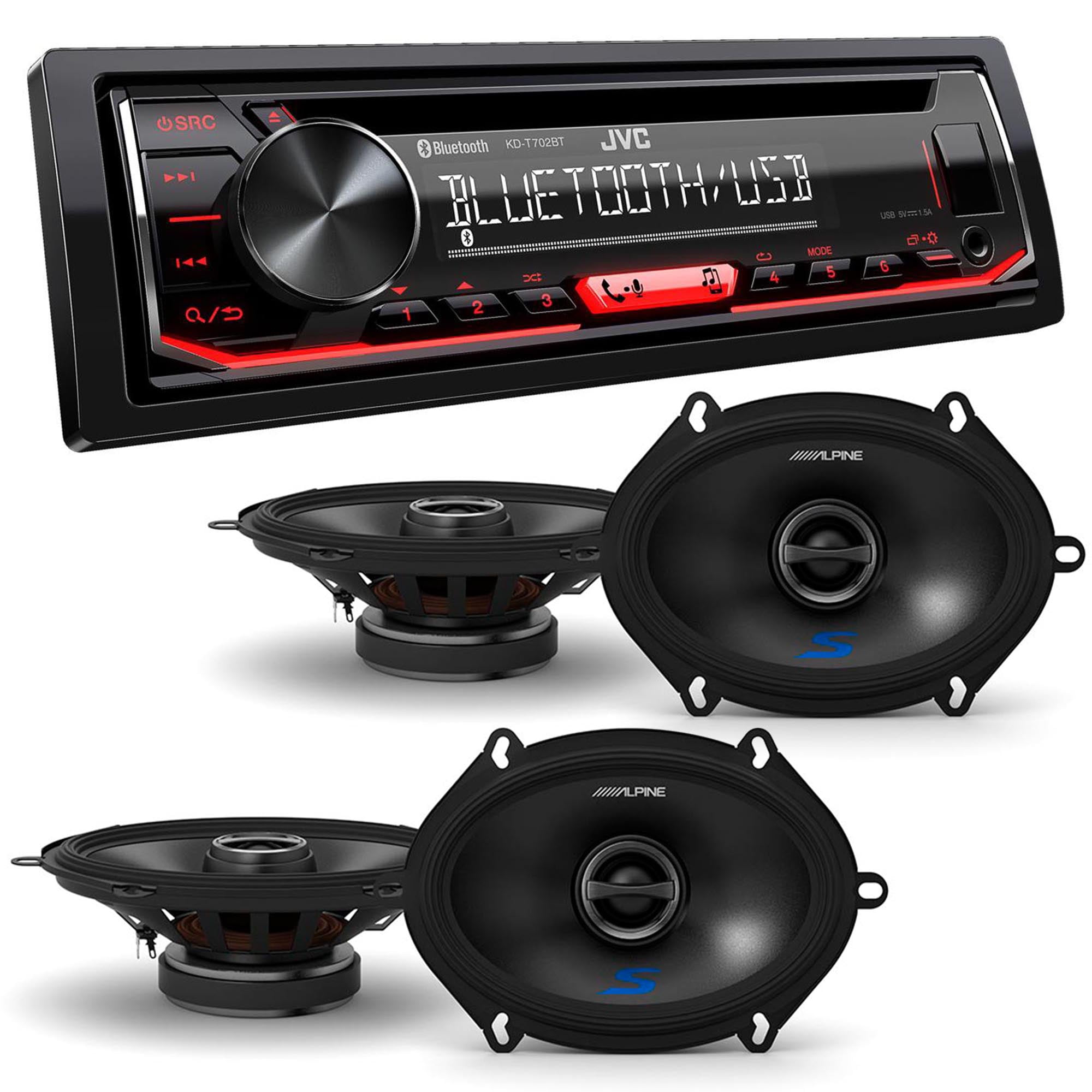 JVC KD-T720BT 1-DIN CD Receiver with Bluetooth Wireless Technology and ...