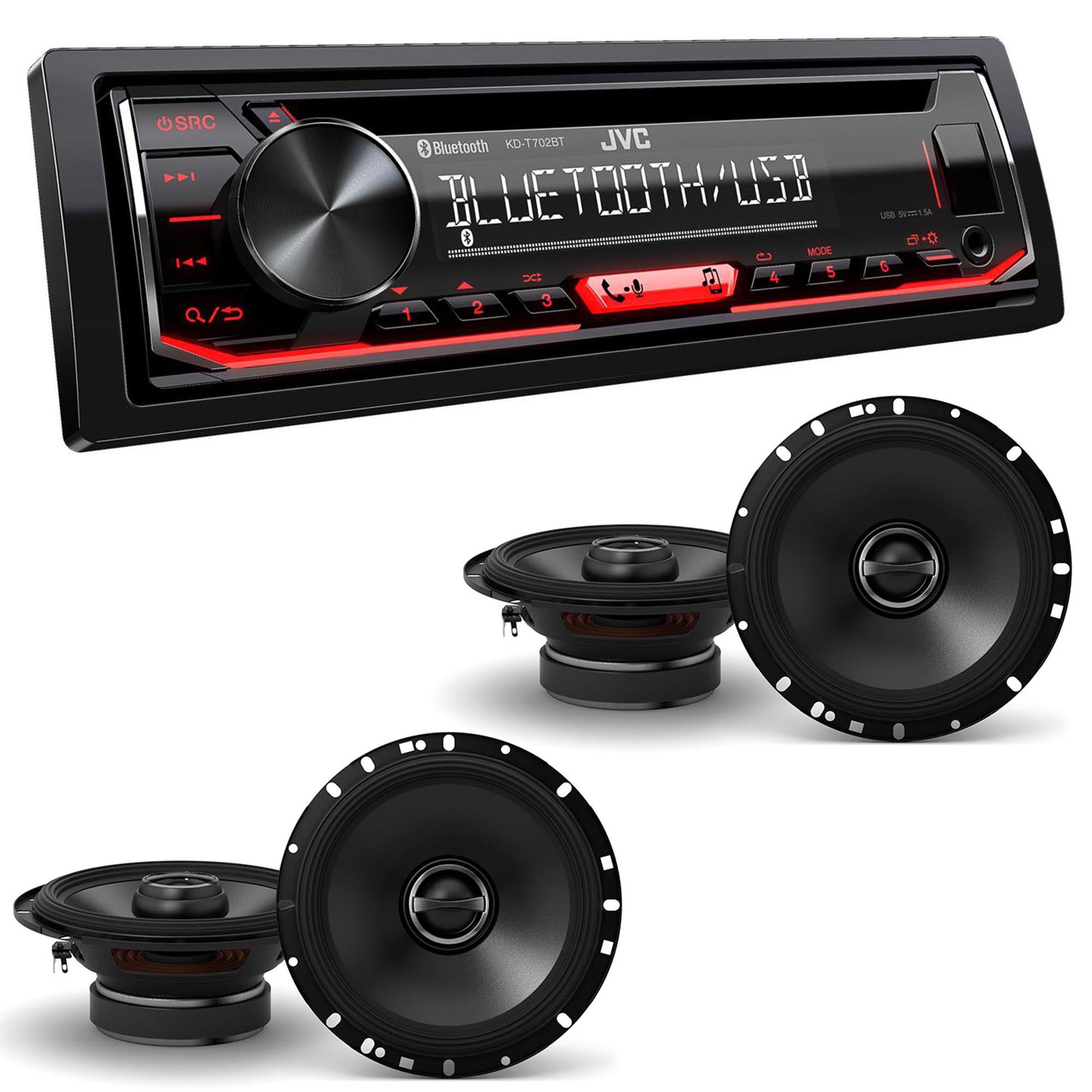 JVC KD-T720BT 1-DIN CD Receiver with Bluetooth Wireless Technology and ...