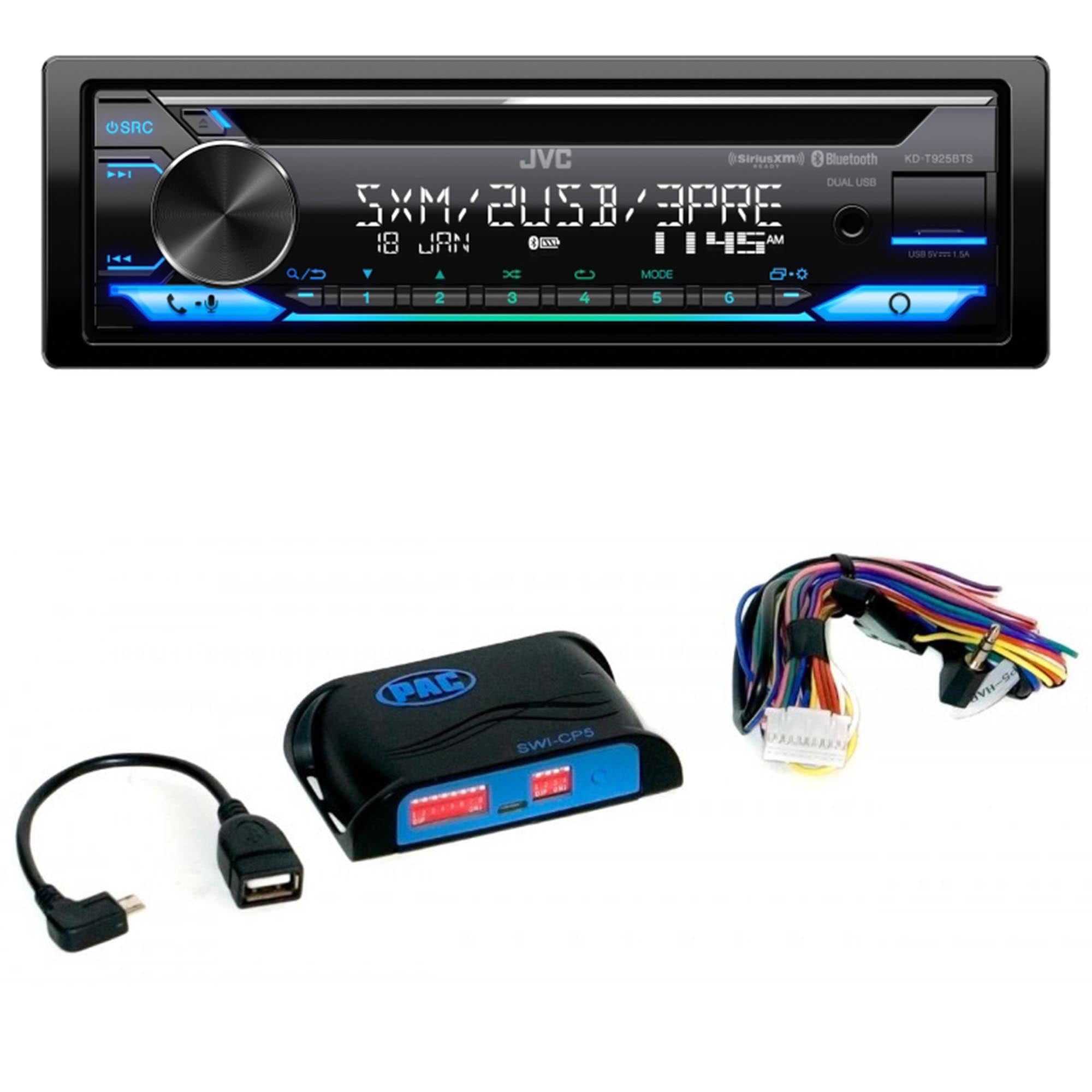 JVC KD-T925BTS CD Receiver featuring Bluetooth®, Front & Rear Dual USB ...