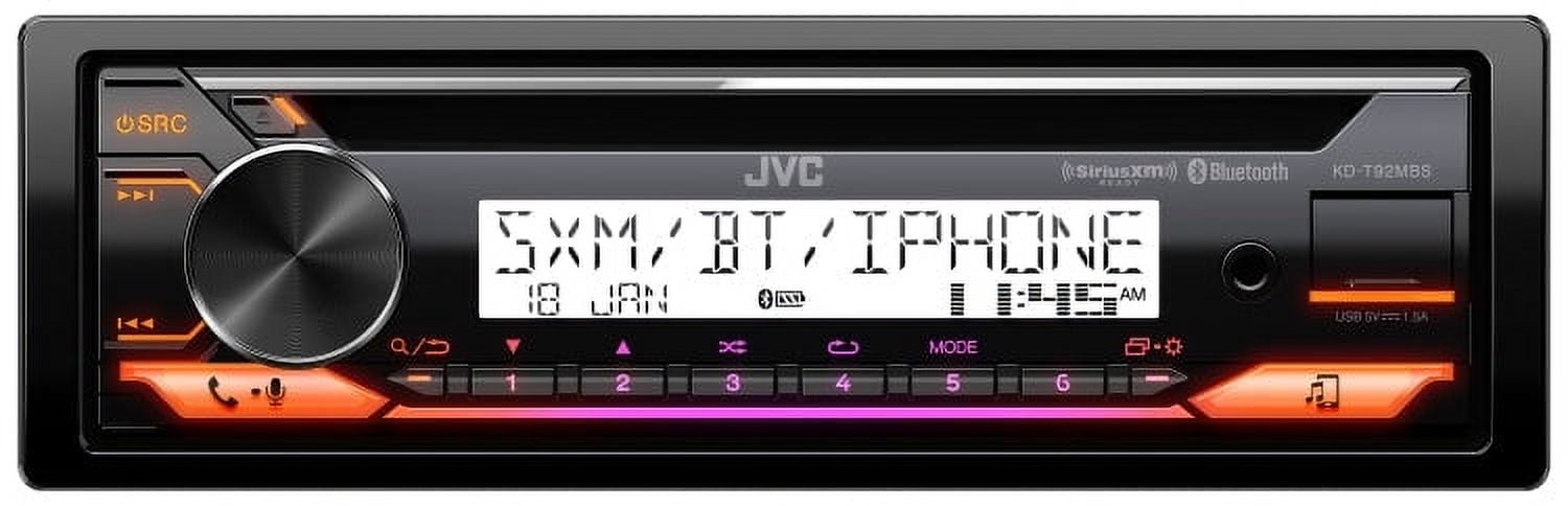 JVC KD-T92MBS JVC CD Receiver featuring Bluetooth USB Conformal coated ...