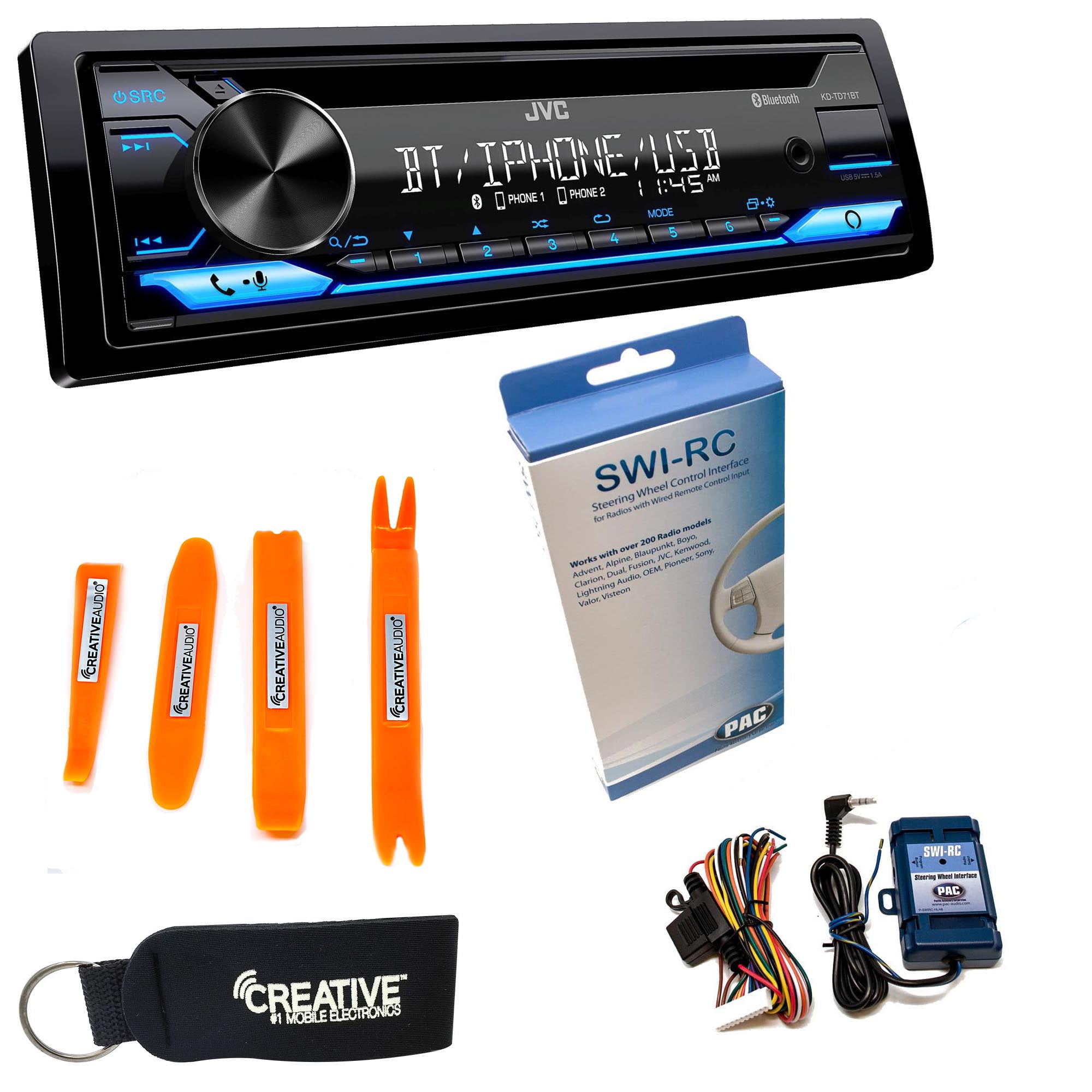JVC KD-TD71BT - CD Receiver featuring Bluetooth, Front USB, AUX, Amazon ...