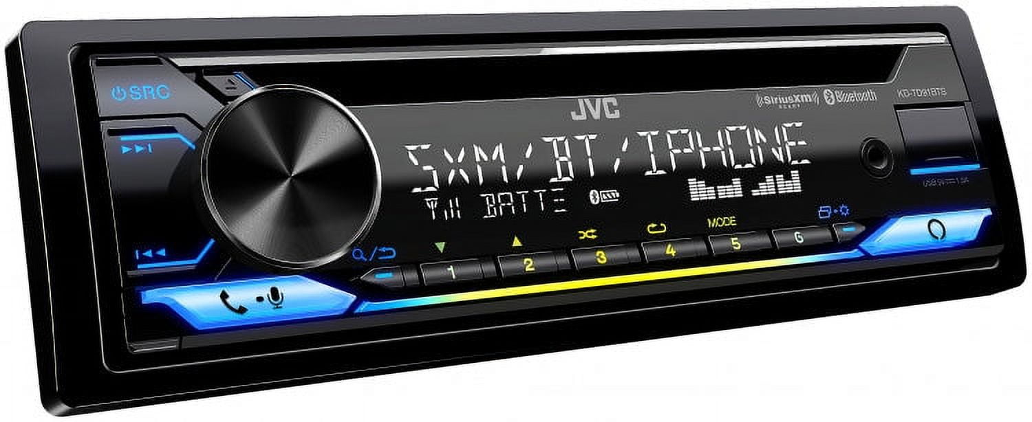 JVC KD-TD91BTS CD Receiver featuring Bluetooth / USB / SiriusXM / Amazon Alexa / 13-Band EQ ...