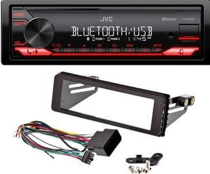 JVC KD-XD28BT Single DIN Digital Media Receiver Bluetooth and Harley ...