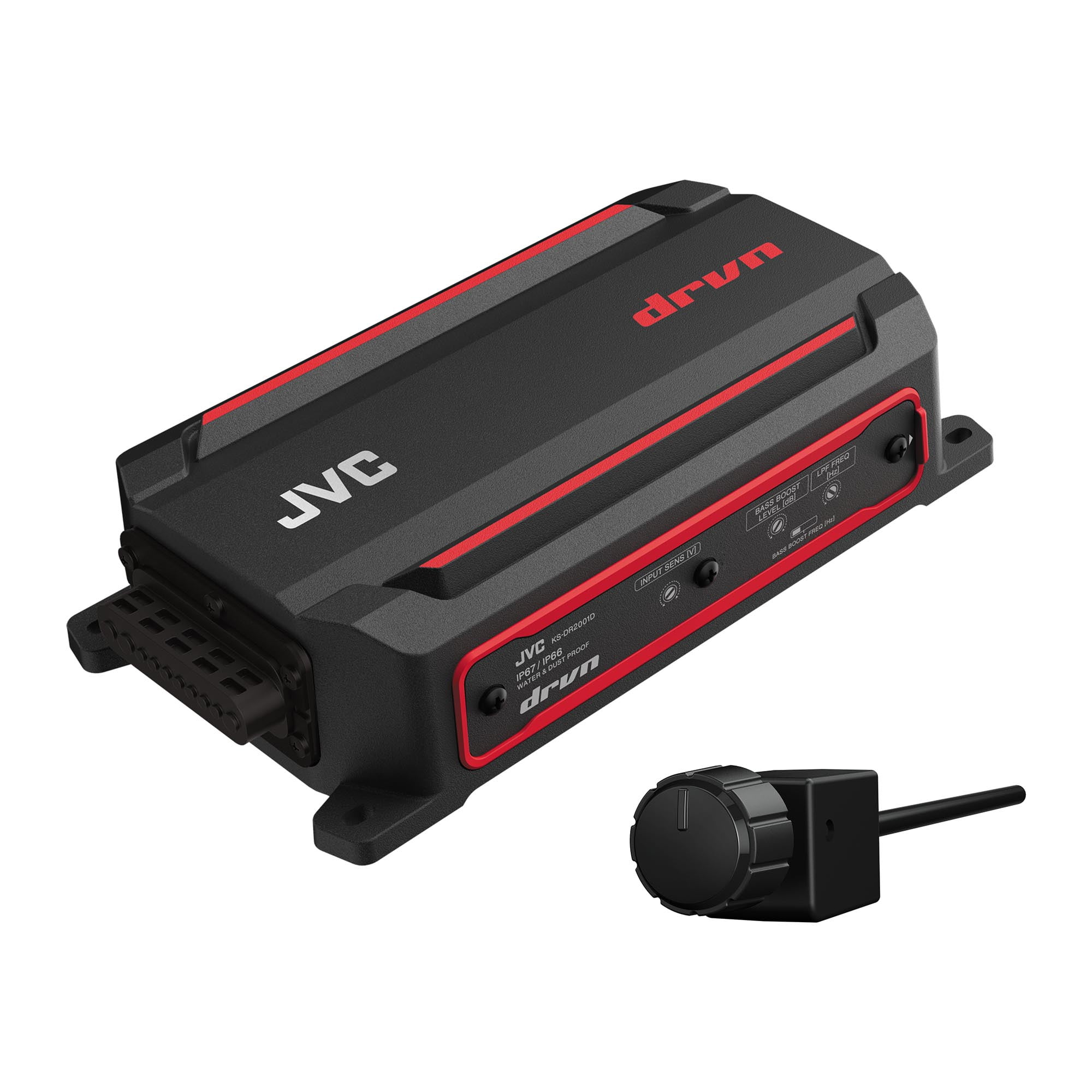 JVC KS-DR2001D Compact Mono Digital Amplifier for Compact Car, Marine ...