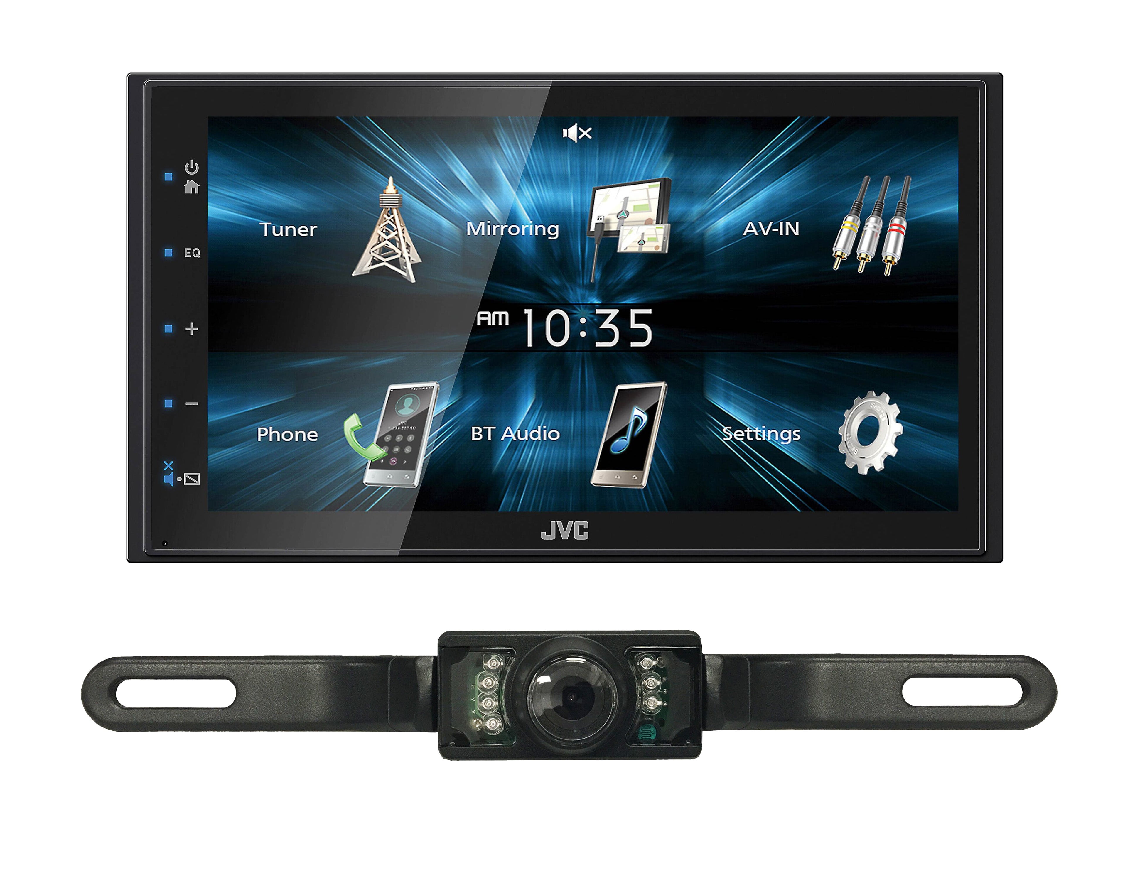JVC KW-M150BT Digital Media Receiver Fixed 6.8" Touchscreen Monitor ...