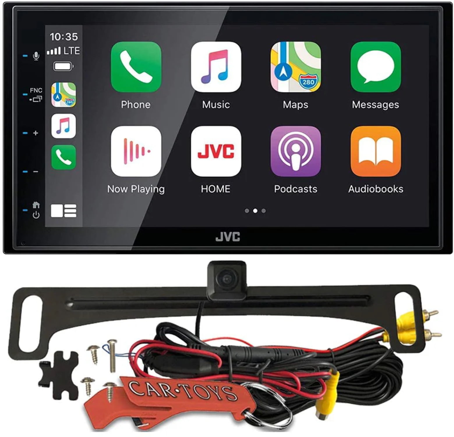 JVC KW-M56BT Apple CarPlay/Android Auto 6.8" SiriusXM Ready Car Stereo ...