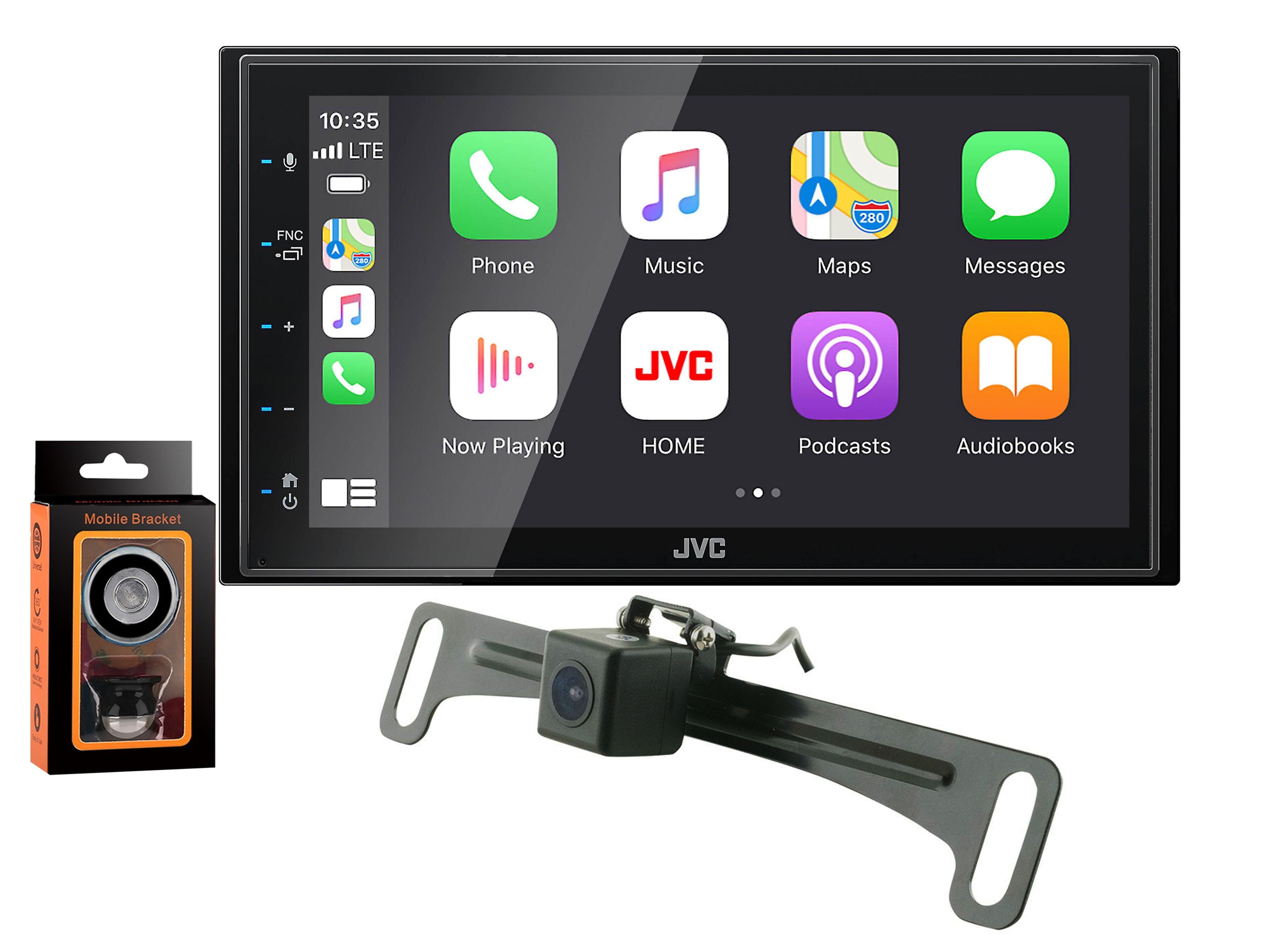 JVC KW-M56BT Digital Multimedia Receiver w/ fixed 6.75" Touchscreen ...