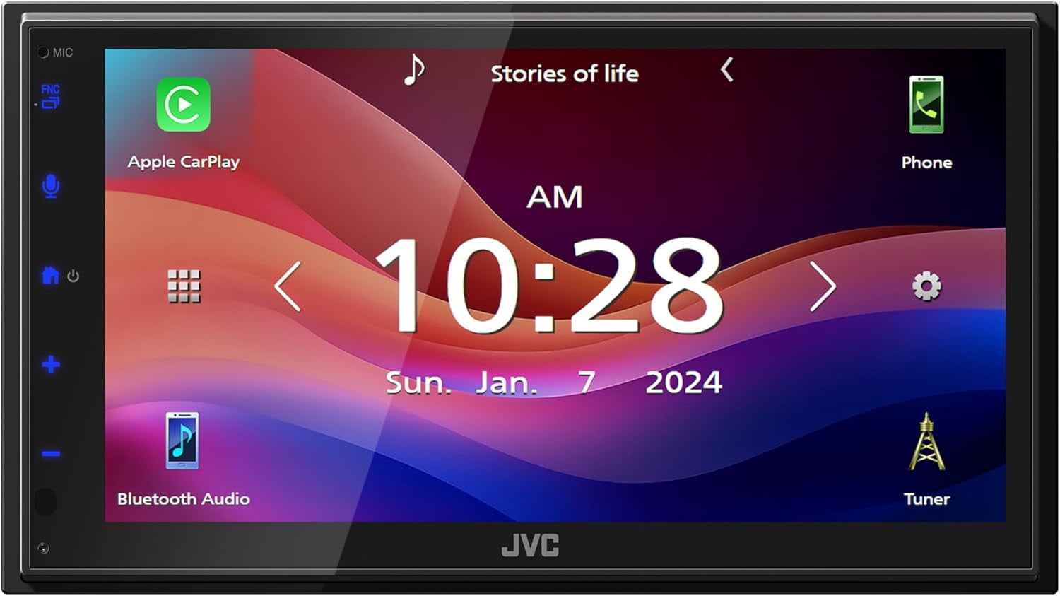 JVC KW-M595BT Digital Car Stereo (50W x 6-Ch), Apple CarPlay & Android ...