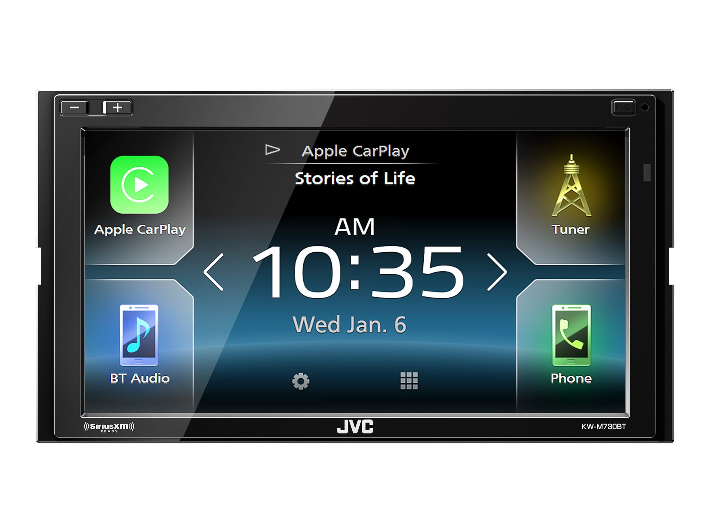JVC KW-M730BT - Digital receiver - display - 6.8" - touch screen - in ...