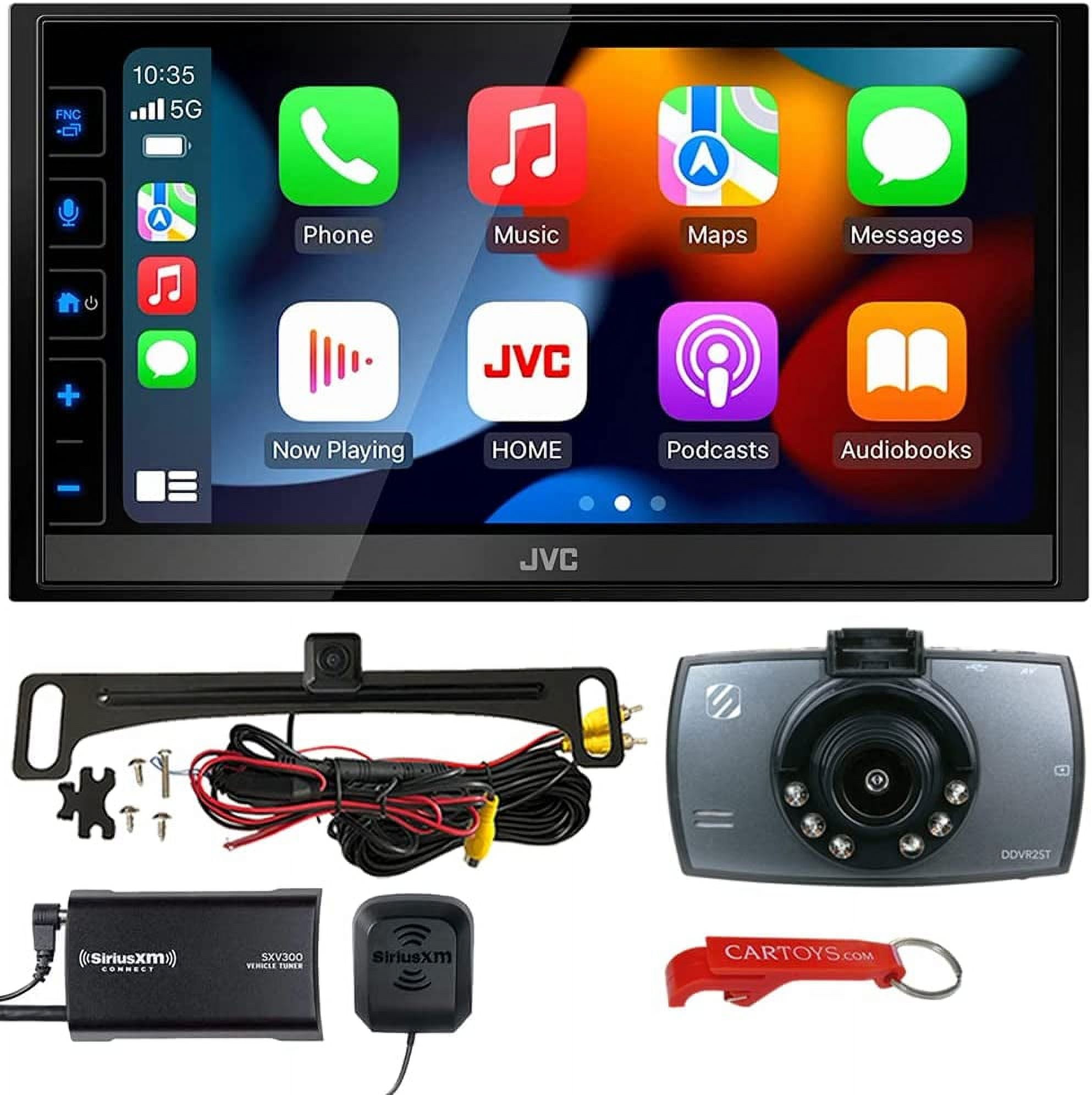 JVC KW-M785BW 2-DIN Wireless Apple CarPlay/Android Auto Car Stereo ...