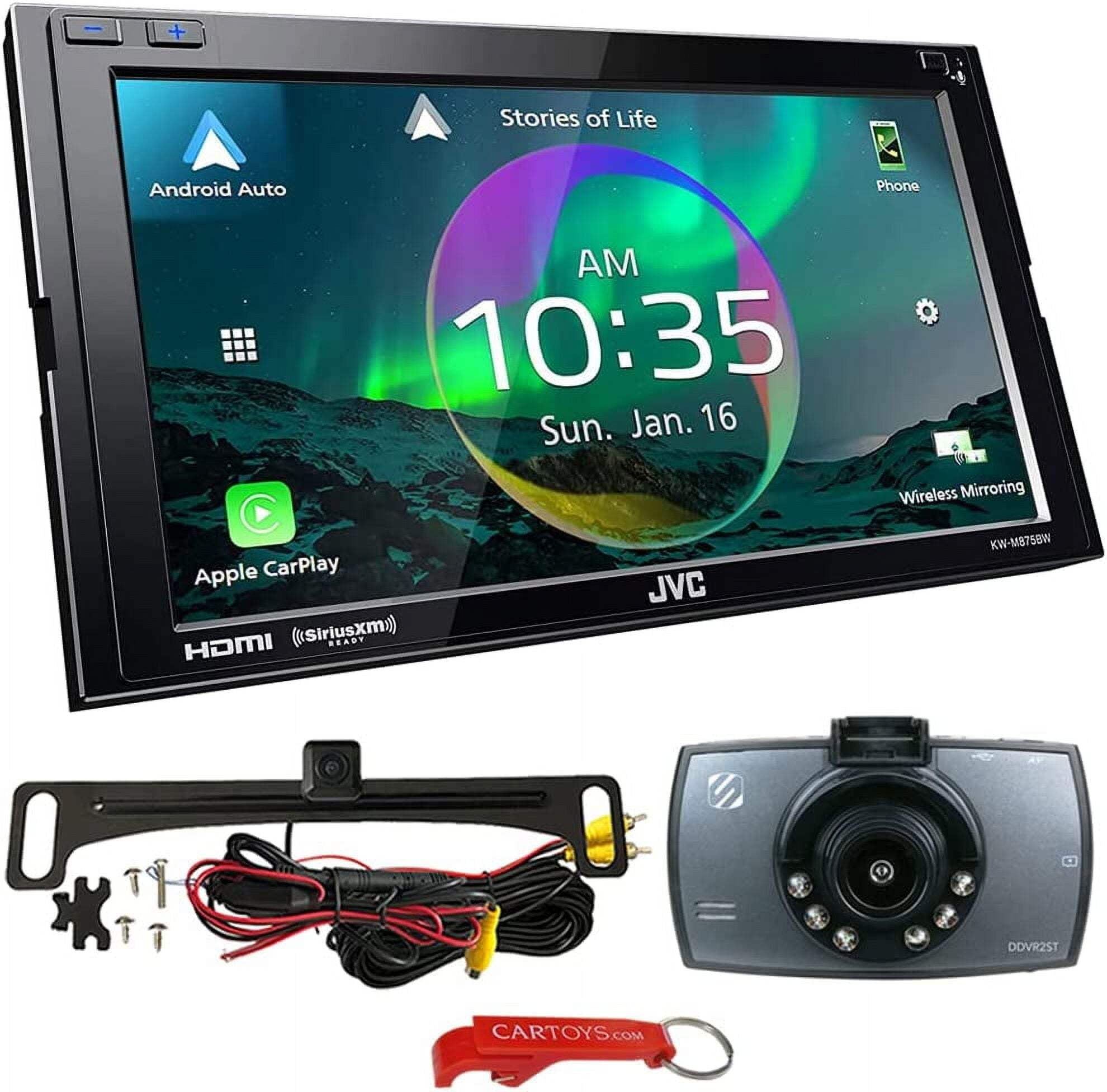 JVC KW-M875BW 2-DIN Car Stereo, 6.8" Touchscreen, Apple CarPlay ...