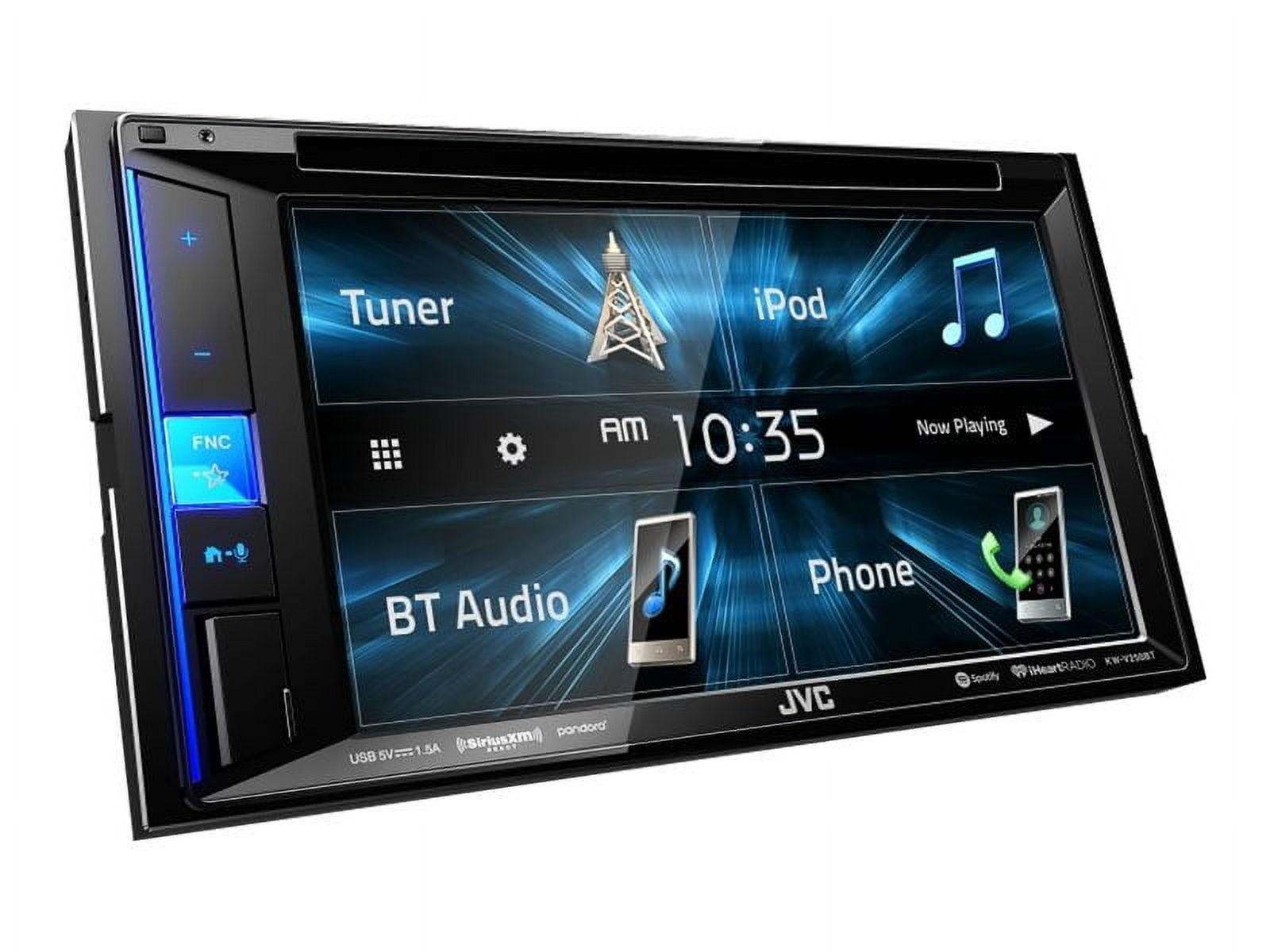 JVC KW-V250BT 6.2" Double Din DVD CD Car Stereo, Bluetooth, SiriusXM ...
