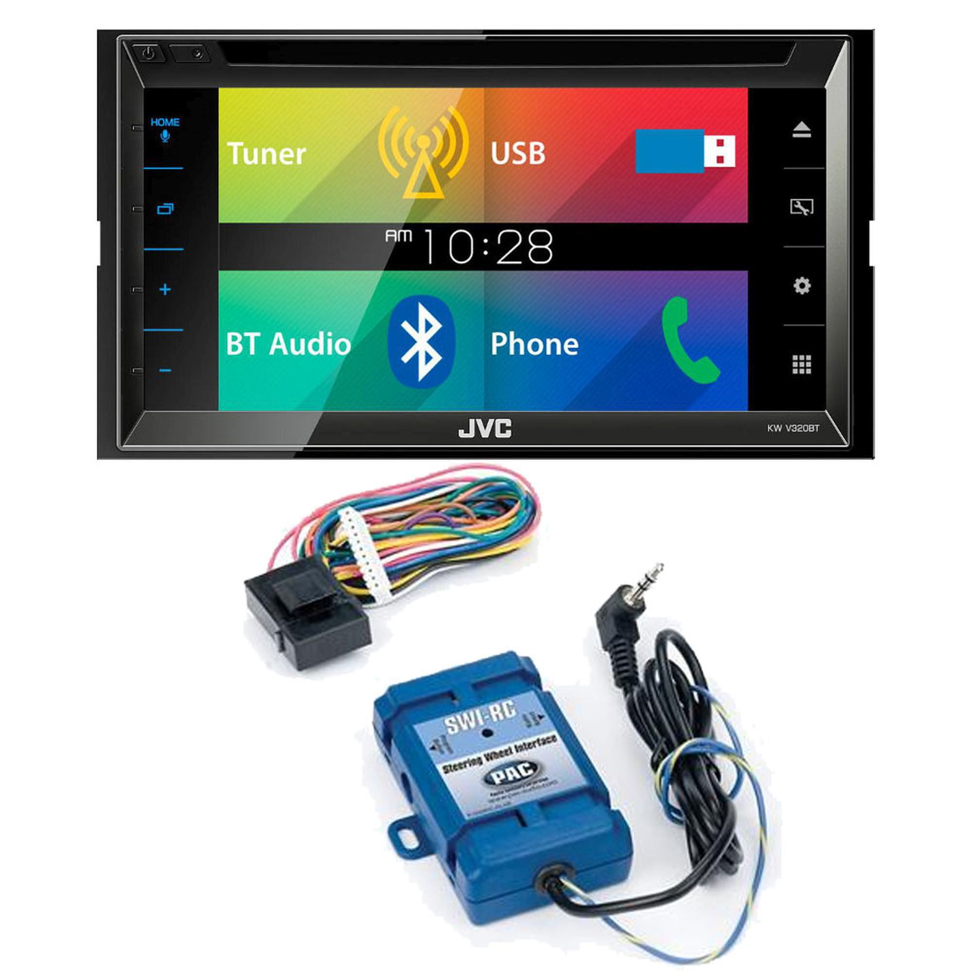 JVC KW-V320BT El Kameleon Receiver with Steering Wheel Interface ...