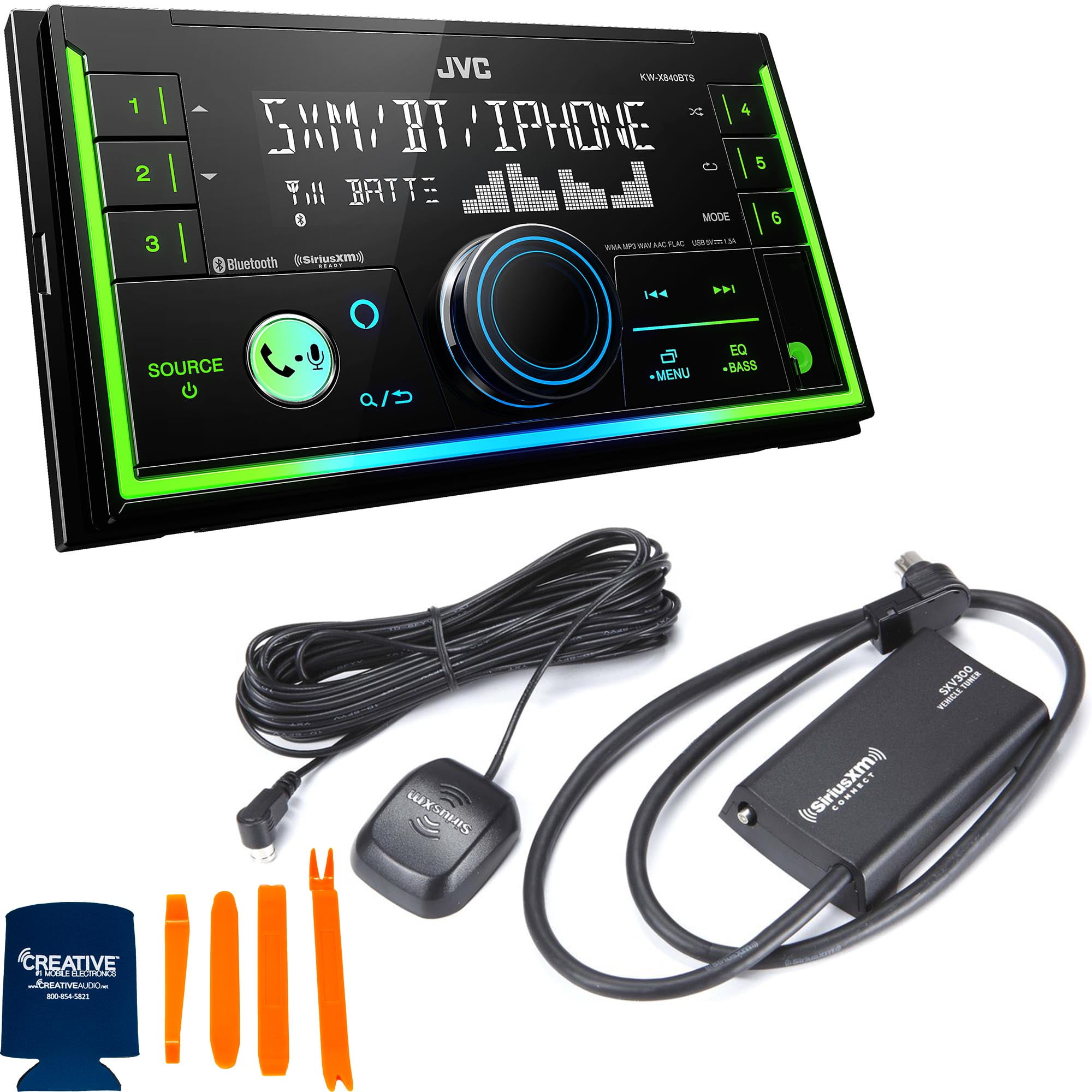 JVC KW-X840BTS 2-Din Digital Media Receiver compatible with SXV300 ...