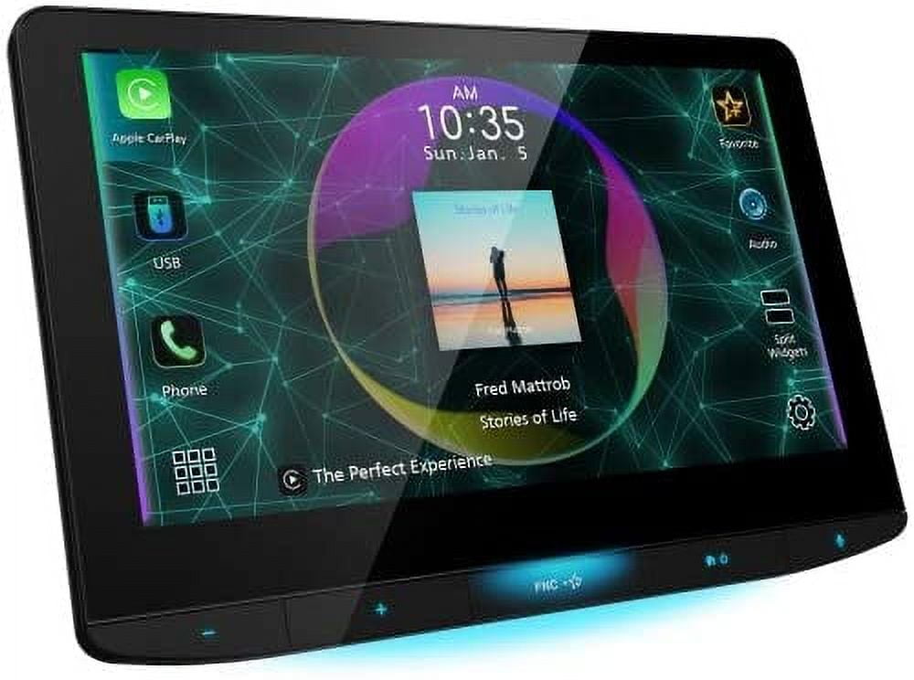 JVC KW-Z1000W 10.1" Car Stereo Floating Screen Capacitive Receiver ...