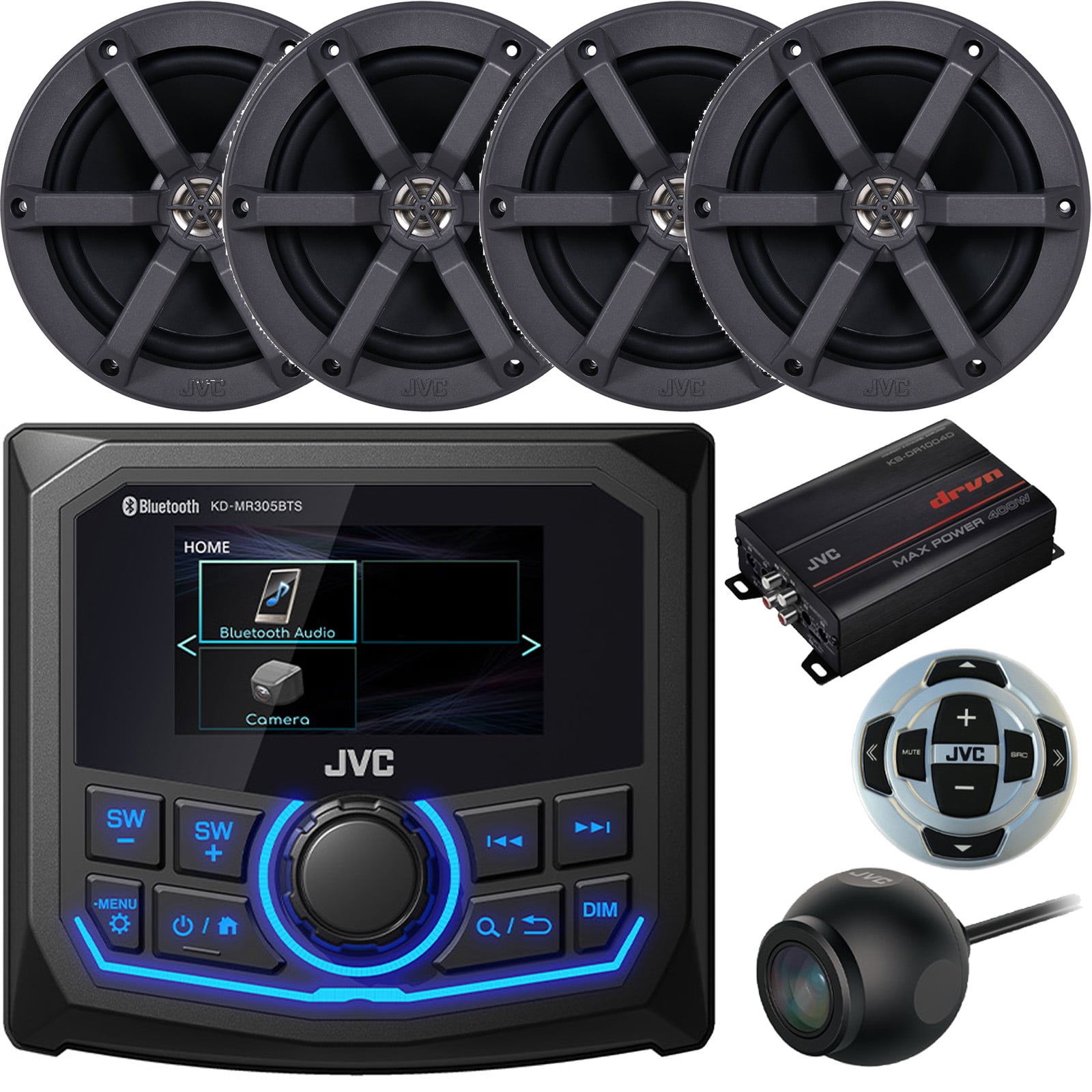 JVC Marine MotorSports 2.7" Display Digital Media Bluetooth Rear USB ...