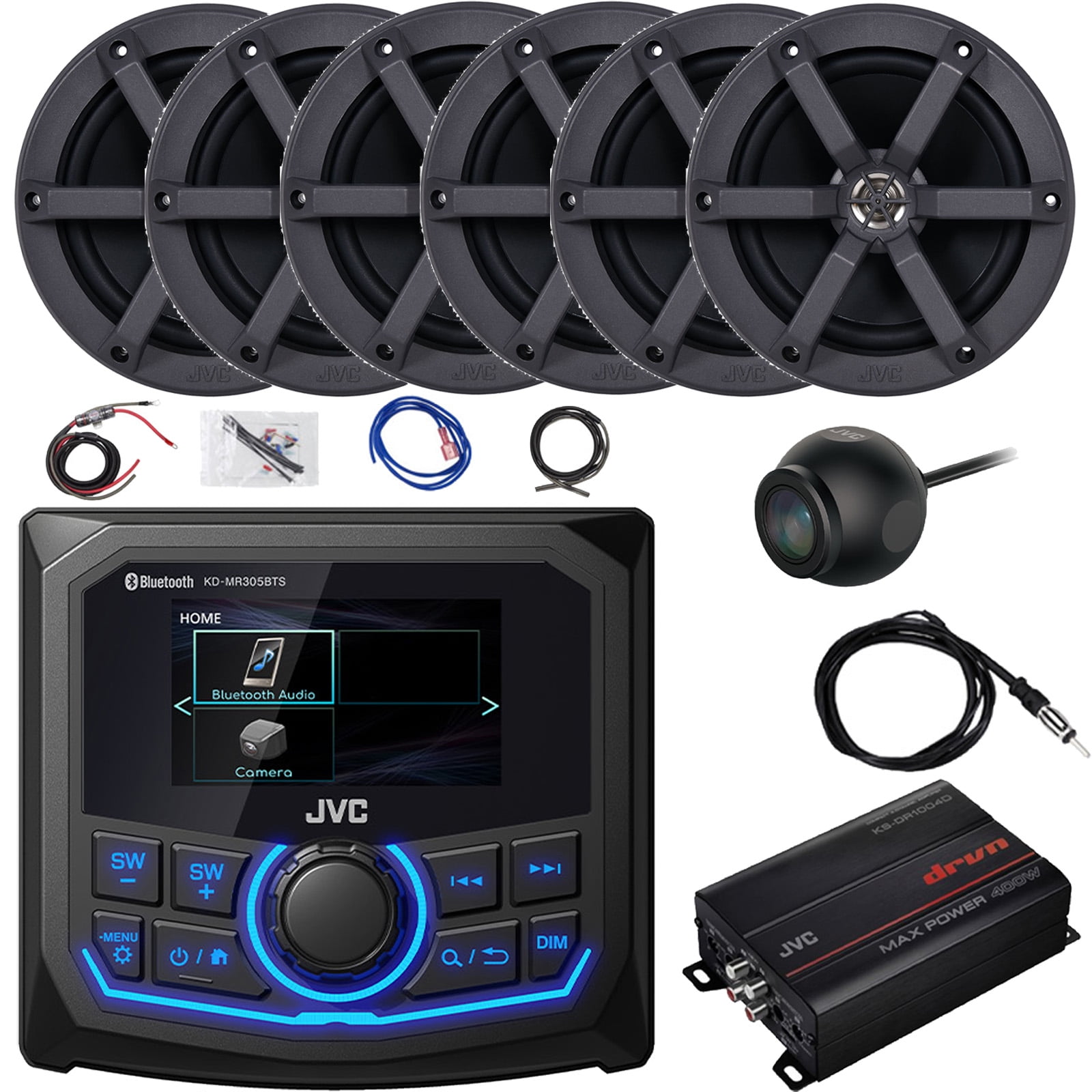 JVC Marine MotorSports 2.7" Display Digital Media Bluetooth Rear USB ...