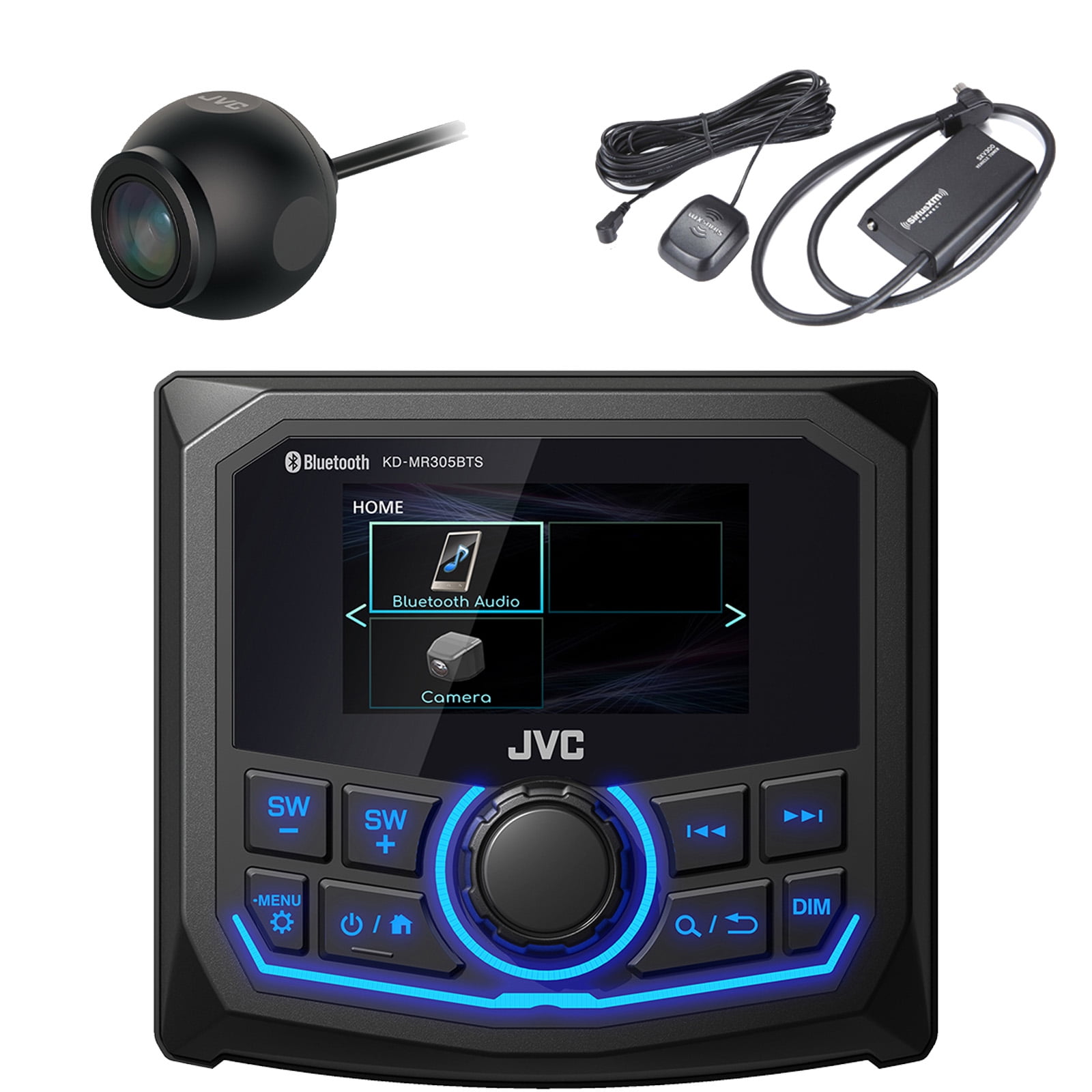 JVC Marine MotorSports 2.7" Display Digital Media Bluetooth Rear USB ...