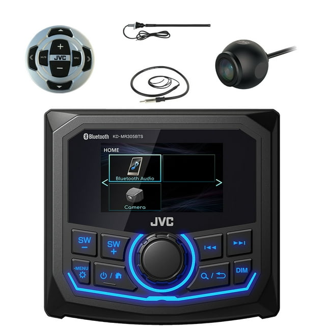 JVC Marine MotorSports 2.7" Display Digital Media Bluetooth Rear USB ...
