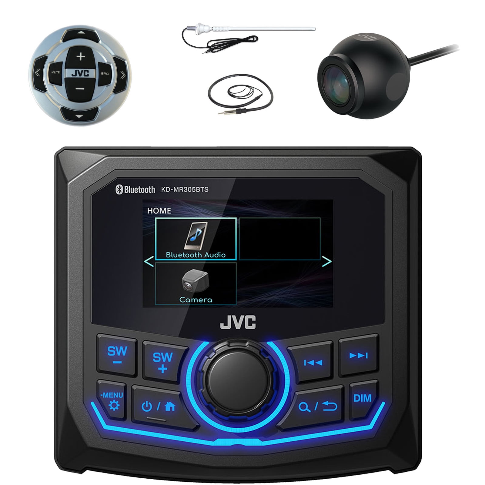 JVC Marine MotorSports 2.7" Display Digital Media Bluetooth Rear USB ...