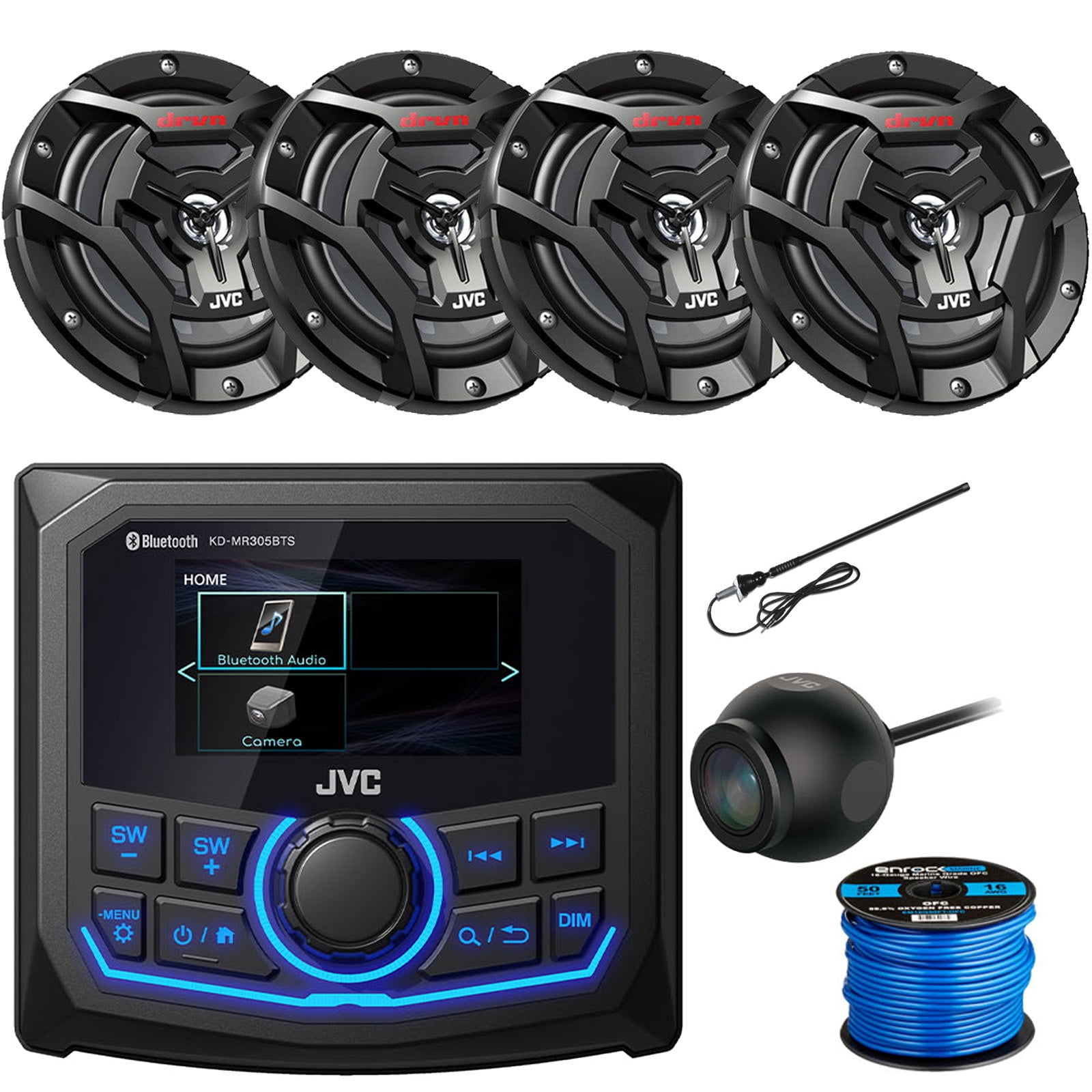 JVC Marine MotorSports 2.7" Display Digital Media Bluetooth USB AUX ...
