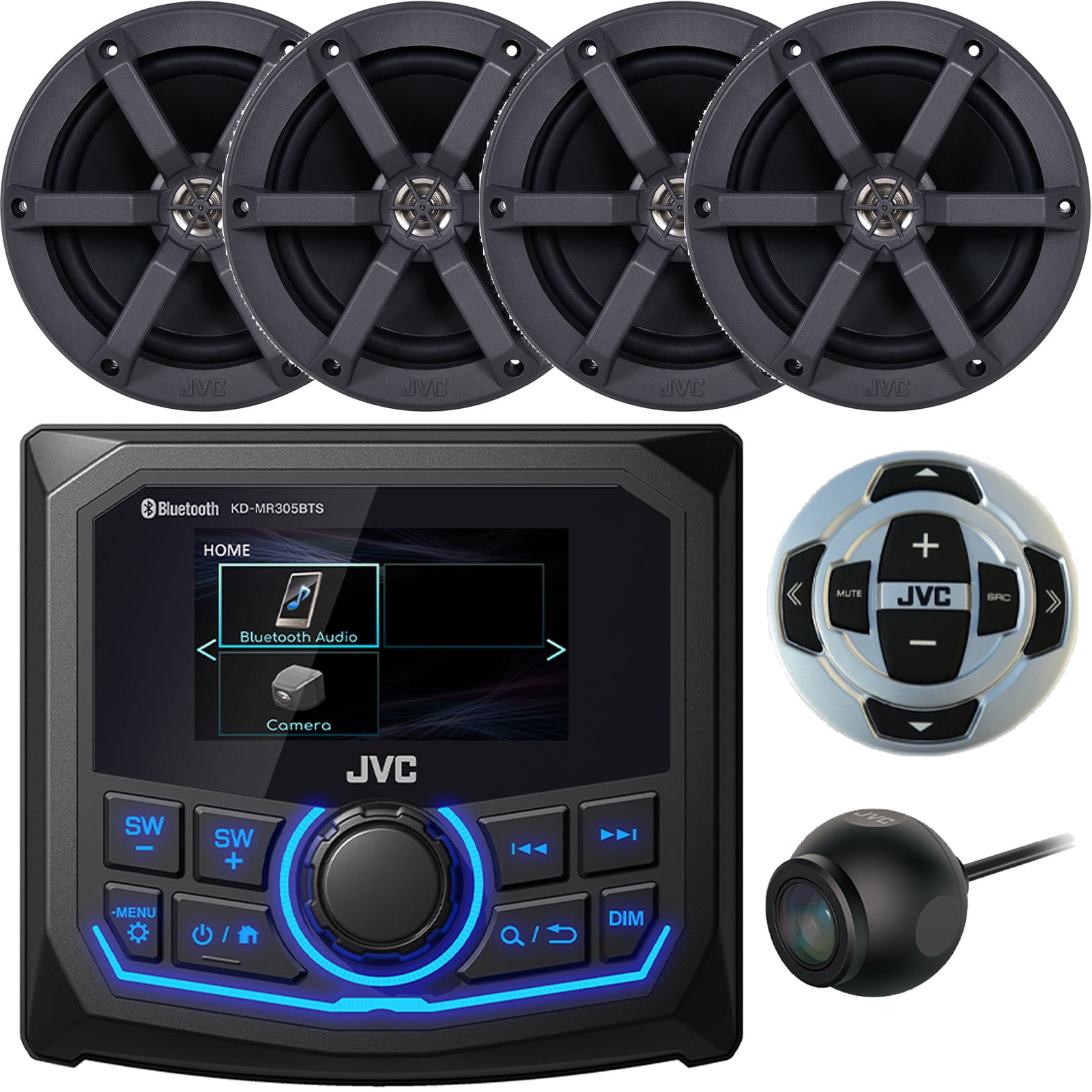 JVC Marine MotorSports 2.7" Display Digital Media Bluetooth USB AUX ...