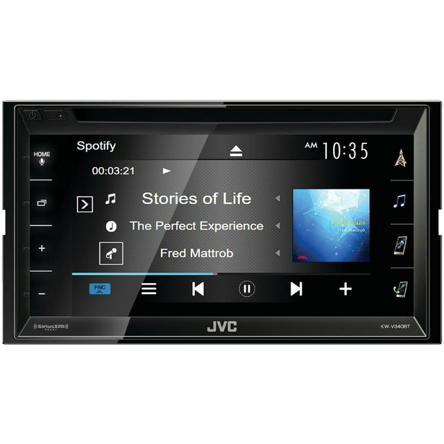 JVC Mobile KW-V340BT KW-V340BT 6.8" Double-DIN In-Dash AM/FM DVD ...