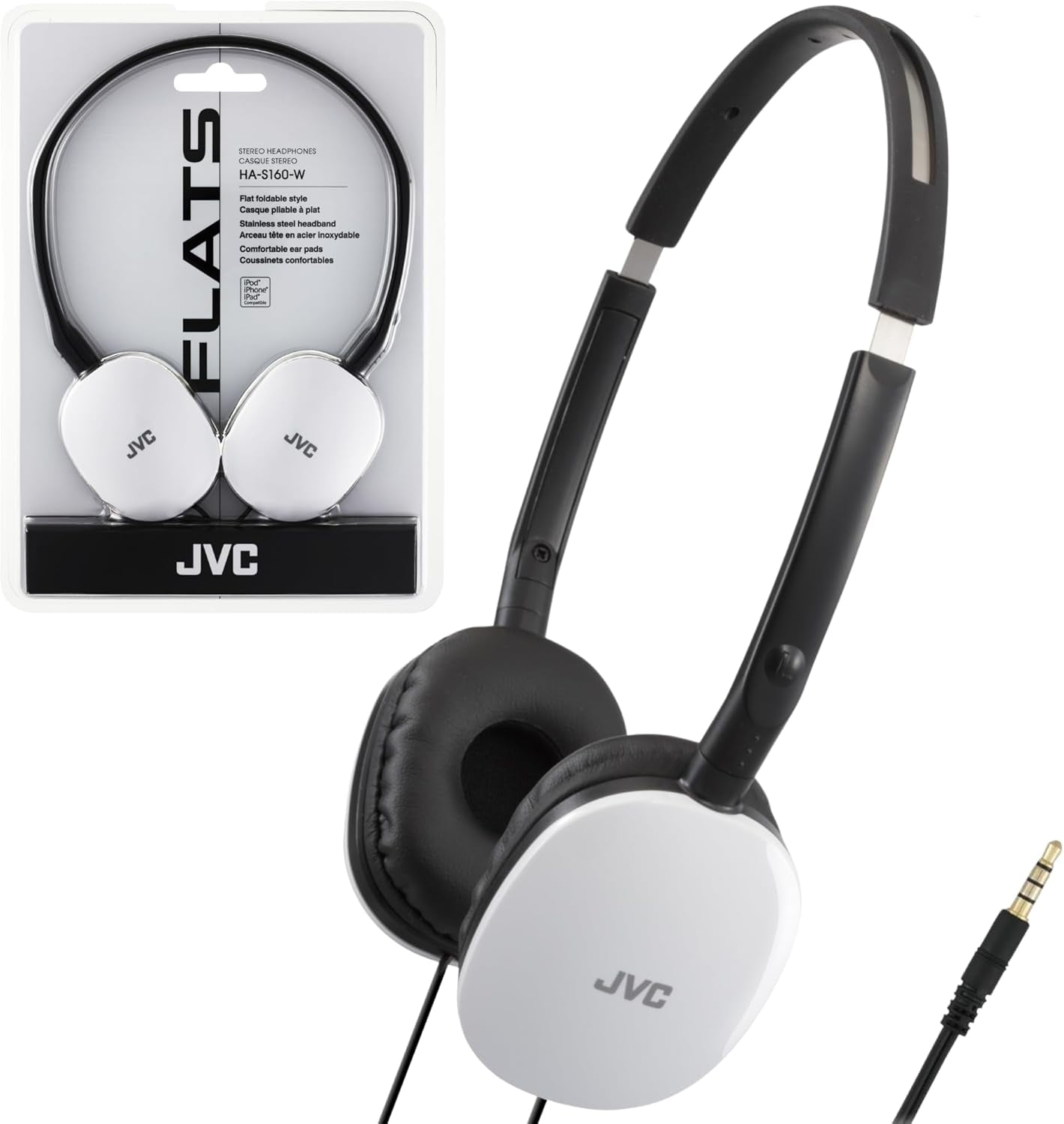 JVC Flats On-Ear Headphones | DJ headphones for electronics - Walmart ...