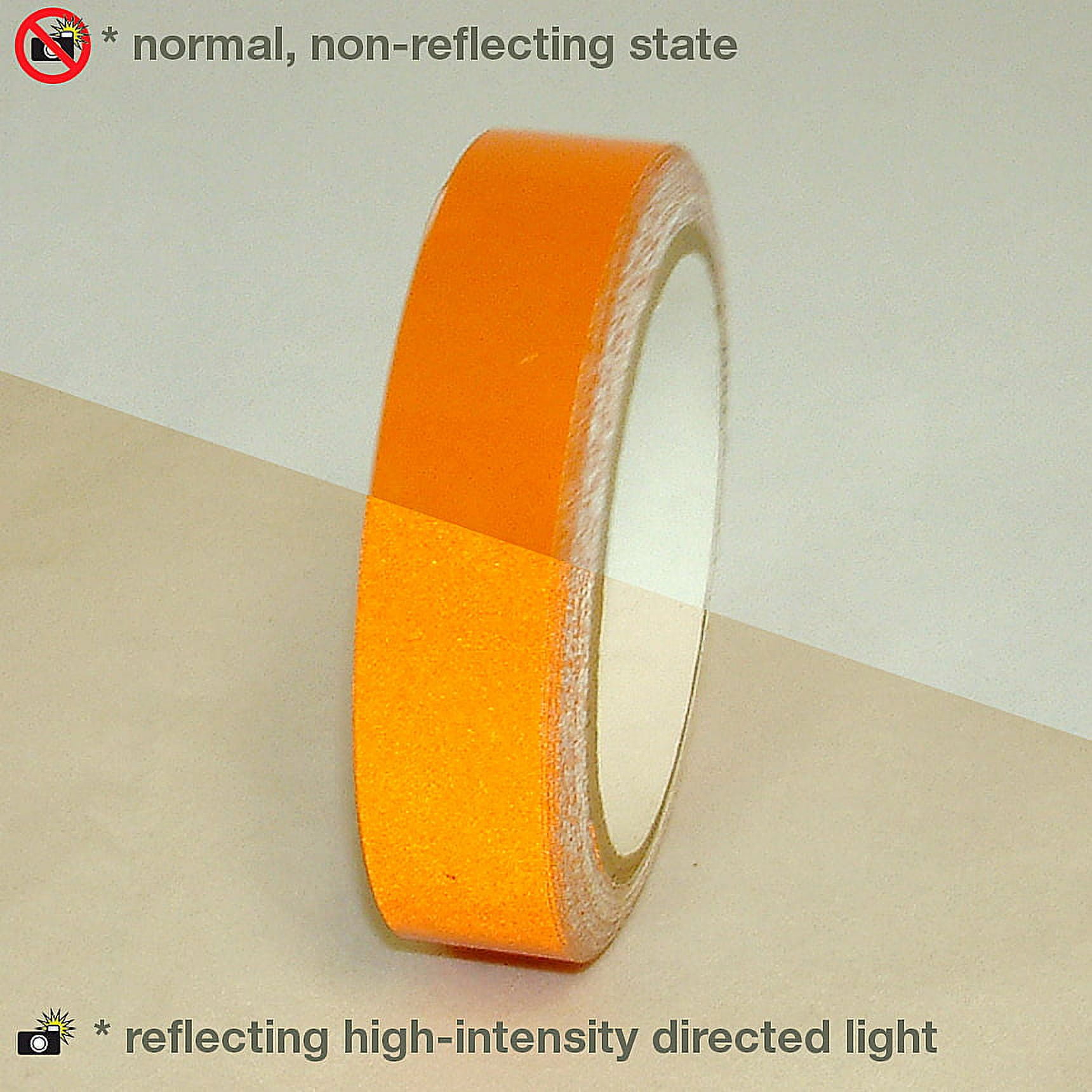 JVCC Engineering Grade Reflective Tape (REF-7): 1 in. x 30 ft. (Orange ...
