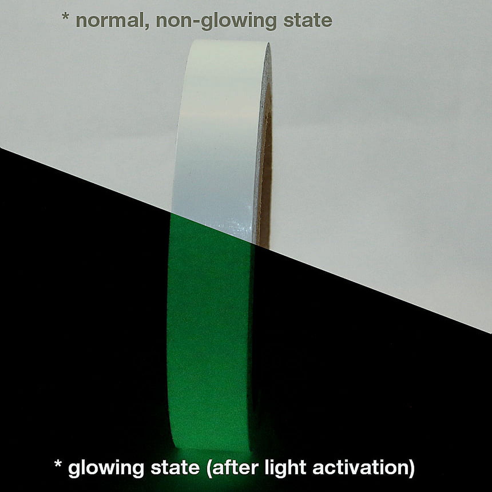 JVCC GLW Glow in the Dark Tape [6 Hour]: 3/4 in. x 30 ft. (Luminescent ...