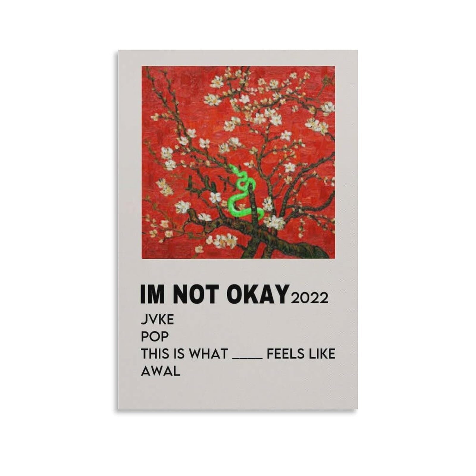 JVKE This Is What Heartbreak Feels Like Single Music Poster(1) Wall Art ...