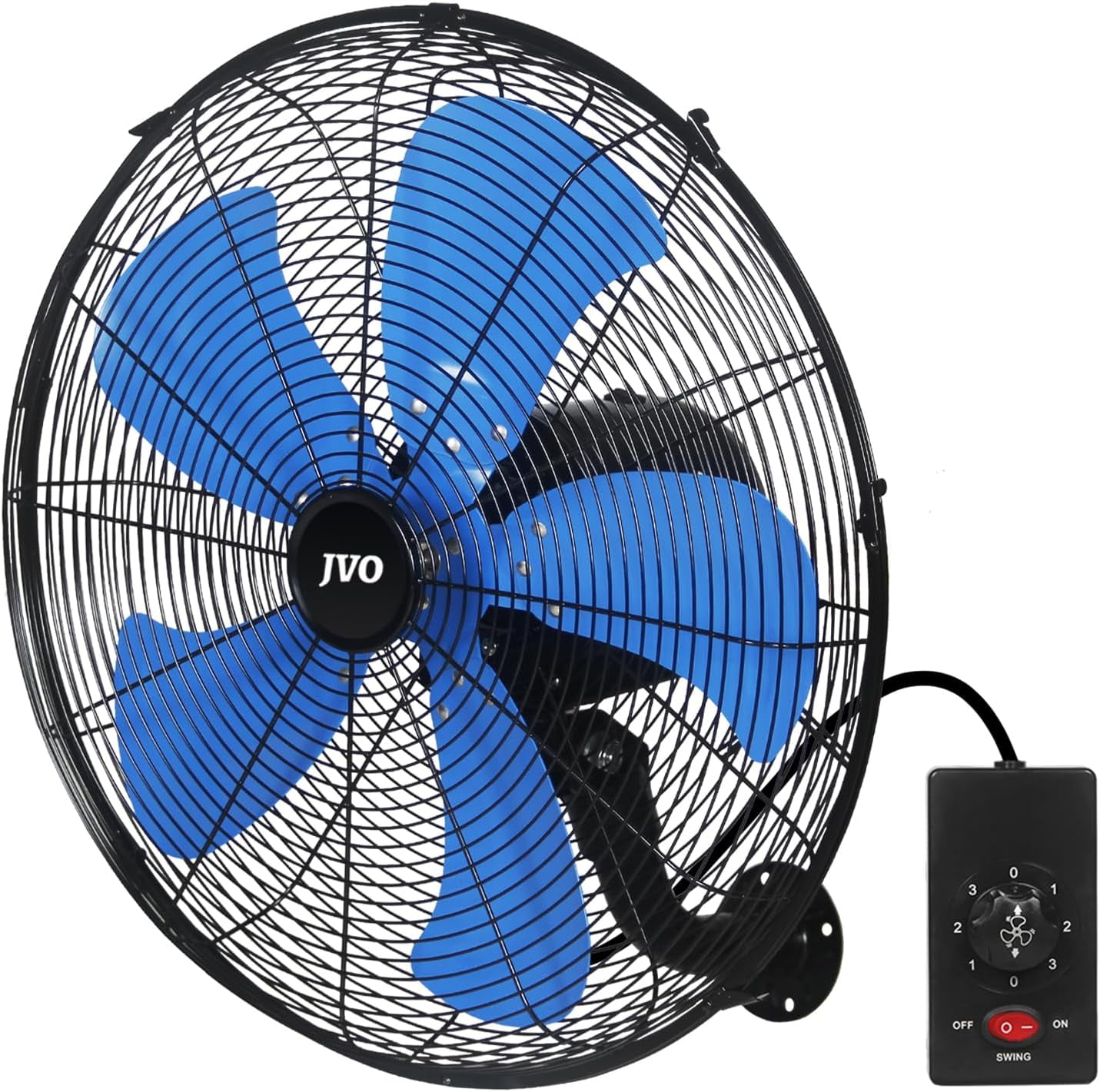 JVO 18 Inch Oscillating Wall Mount Fan, 4200 CFM High Velocity ...