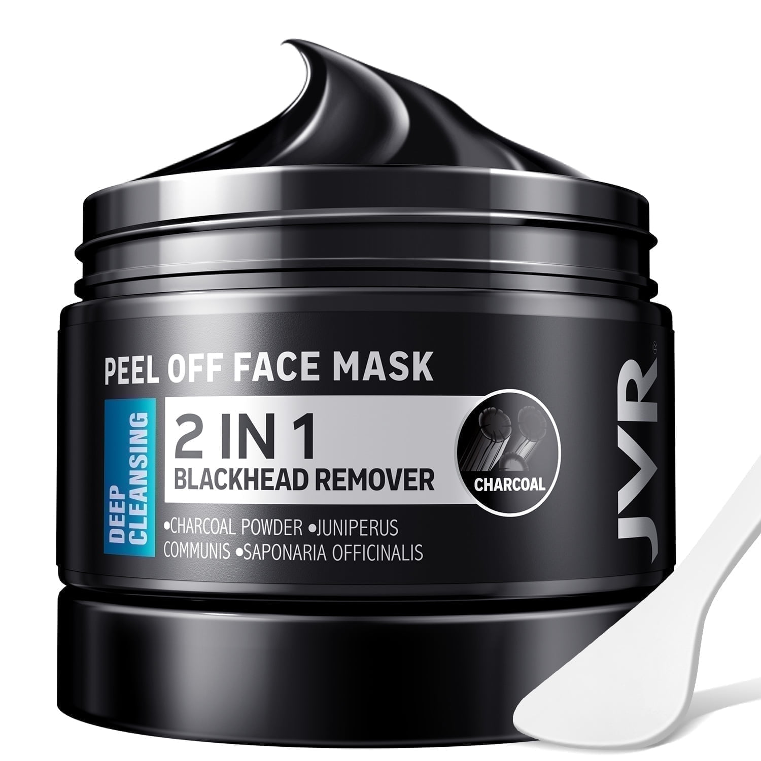 JVR Blackhead Remover Peel Off Mask with Activated Charcoal, 8.46 oz ...