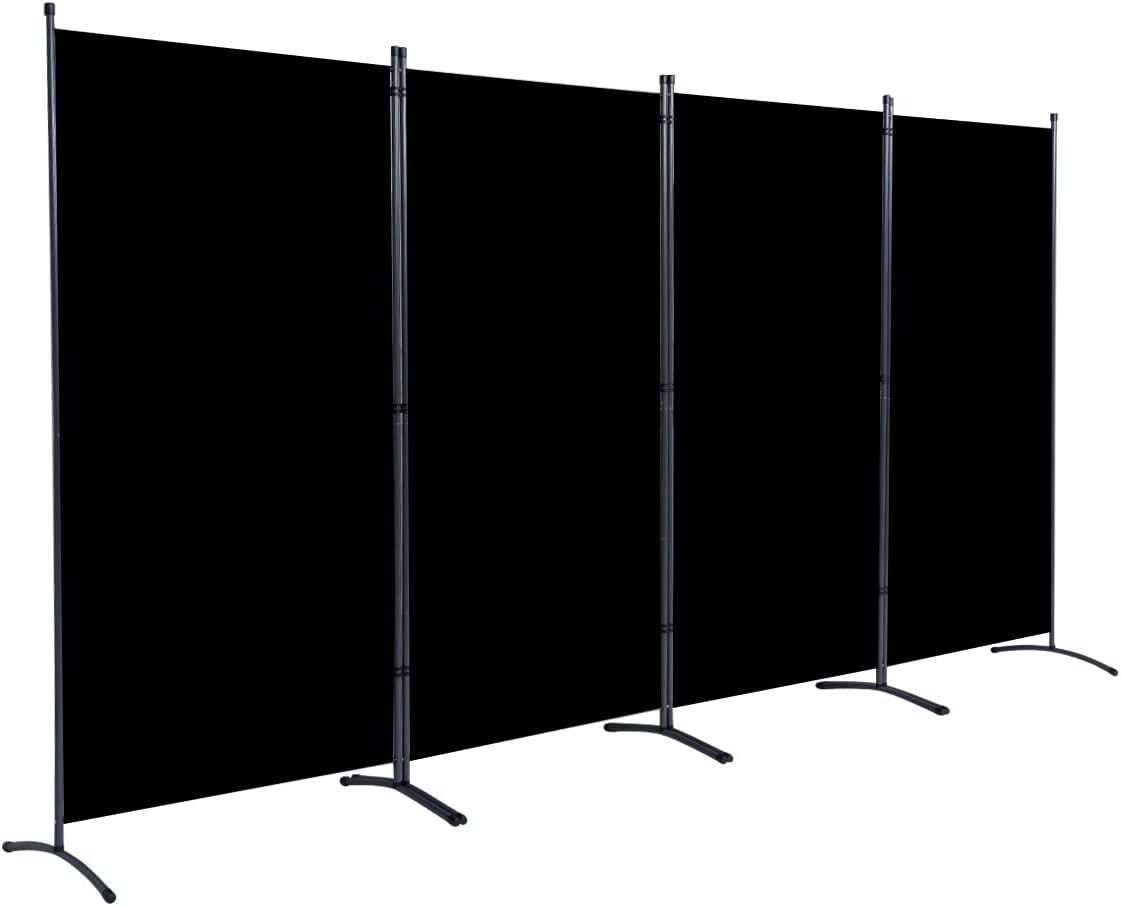 "JVVMNJLK 4-Panel Portable Office Divider, Indoor Room Divider, 136"" W ...
