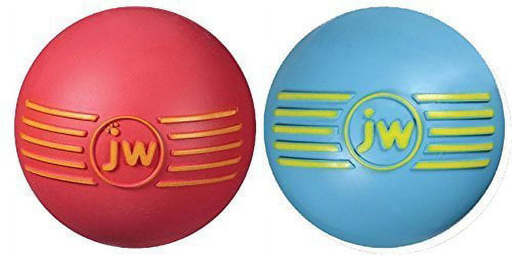 JW Isqueak Ball Rubber Dog Toy Size:Medium Color:color may vary by JW ...