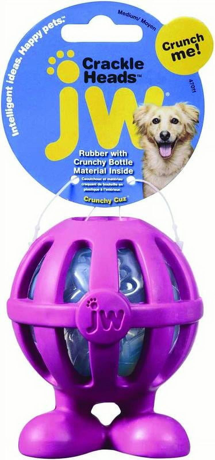 JW Pet Crackle Heads Crunchy Cuz Dog Toy, Medium - Walmart.com