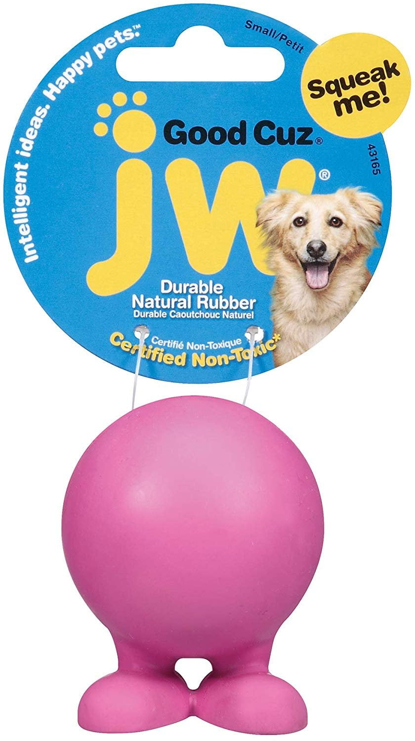 JW Pet Good Cuz Assorted Rubber Ball Dog Toy Small 1 pk - Walmart.com