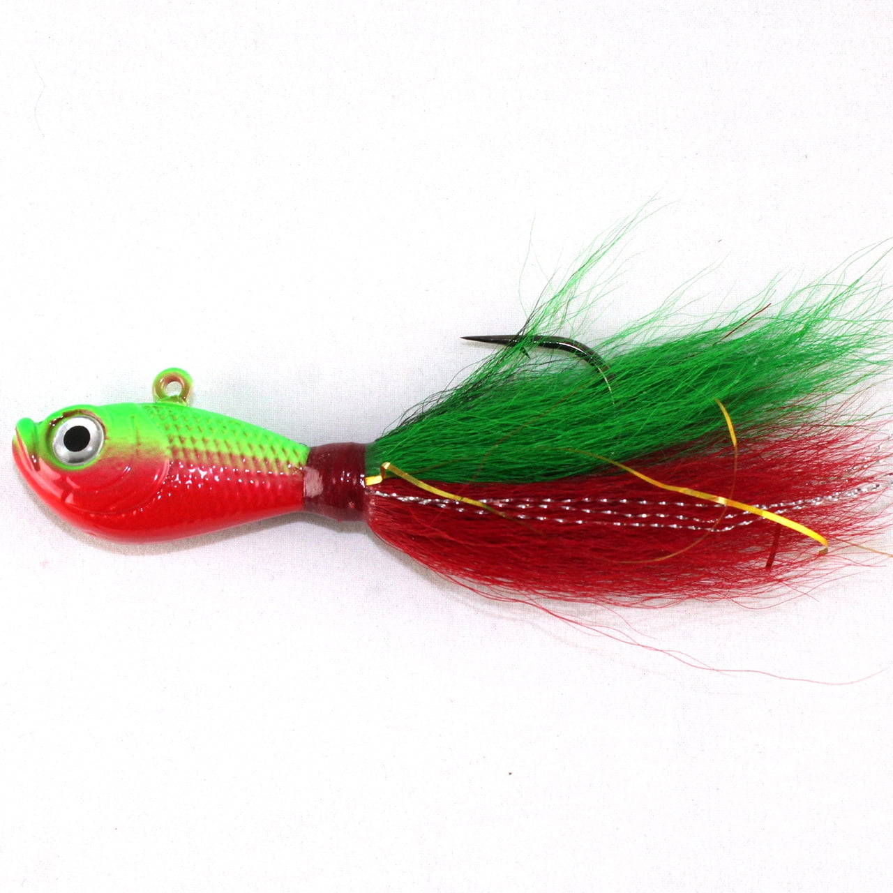 JW Premium Bucktail Jig, 1.5Oz, Nuclear Chicken - Walmart.com