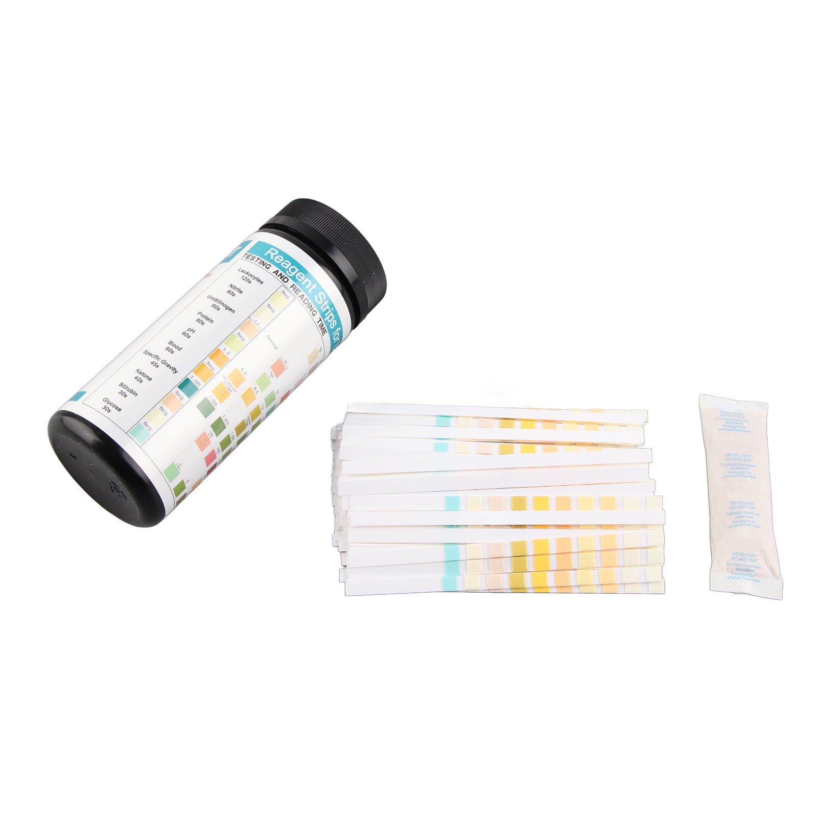 JWB-1 Bottle 100Pcs Urine Test Strips 10 Parameters Reagent Strips for ...