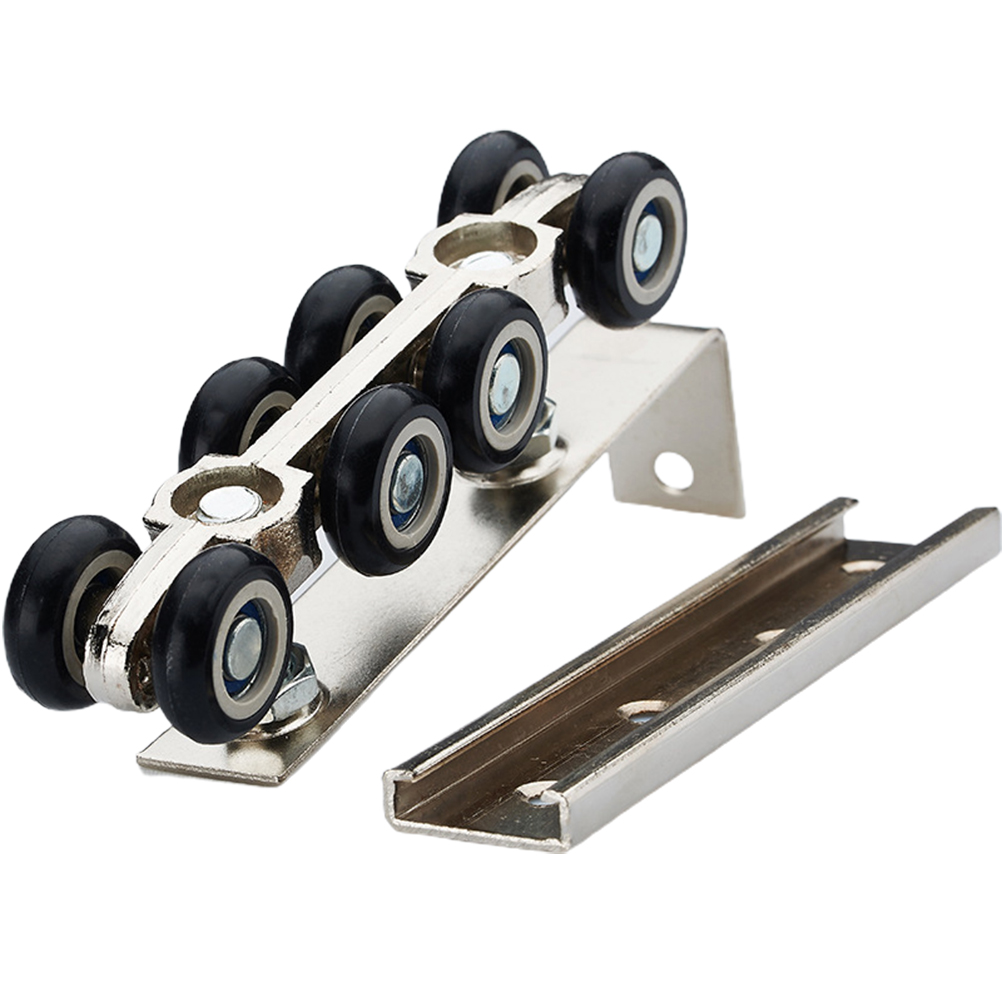 JWB-1 Pair/Set 4/5in Wooden Sliding Door Hanging Wheel Sliding Door ...